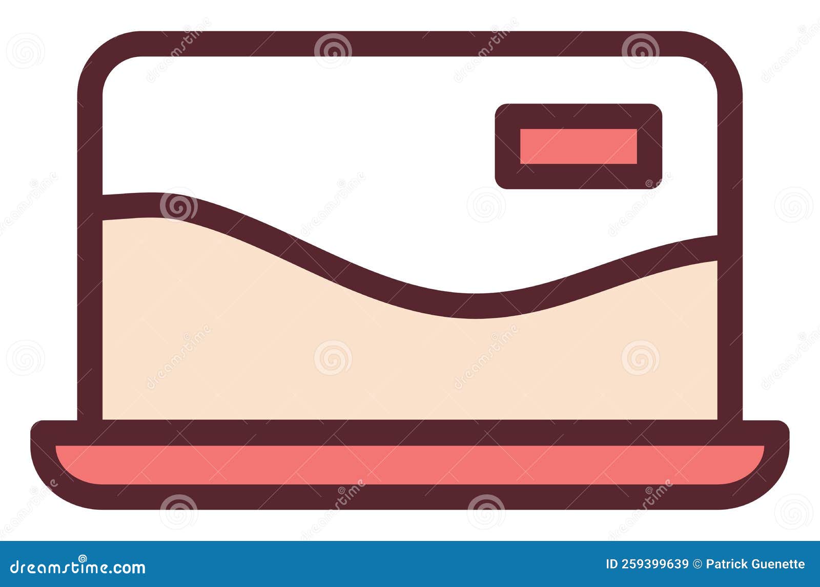 Office laptop, icon stock vector. Illustration of design - 259399639