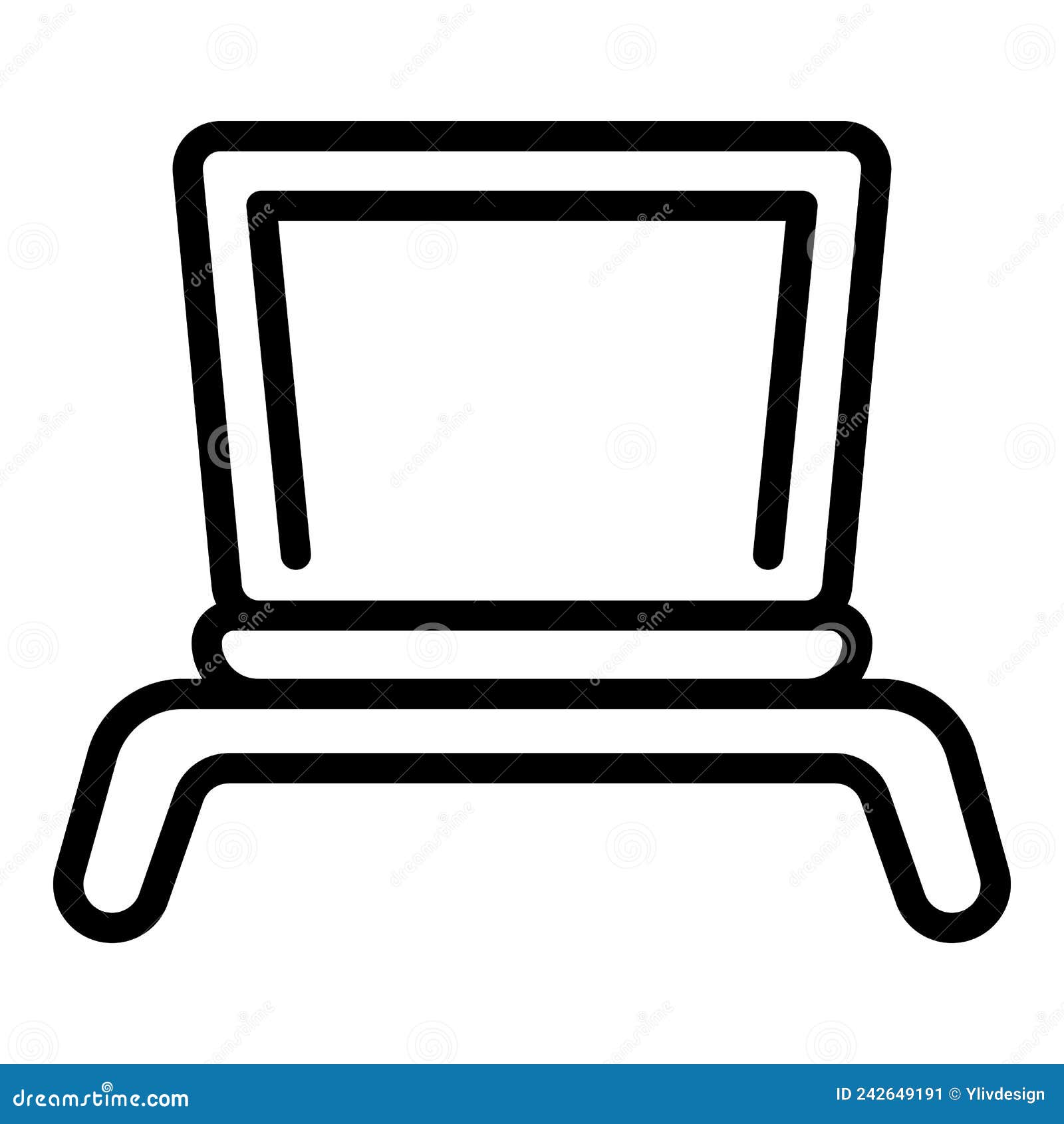 Office Laptop Stand Icon Outline Vector. Best Work Stock Vector ...