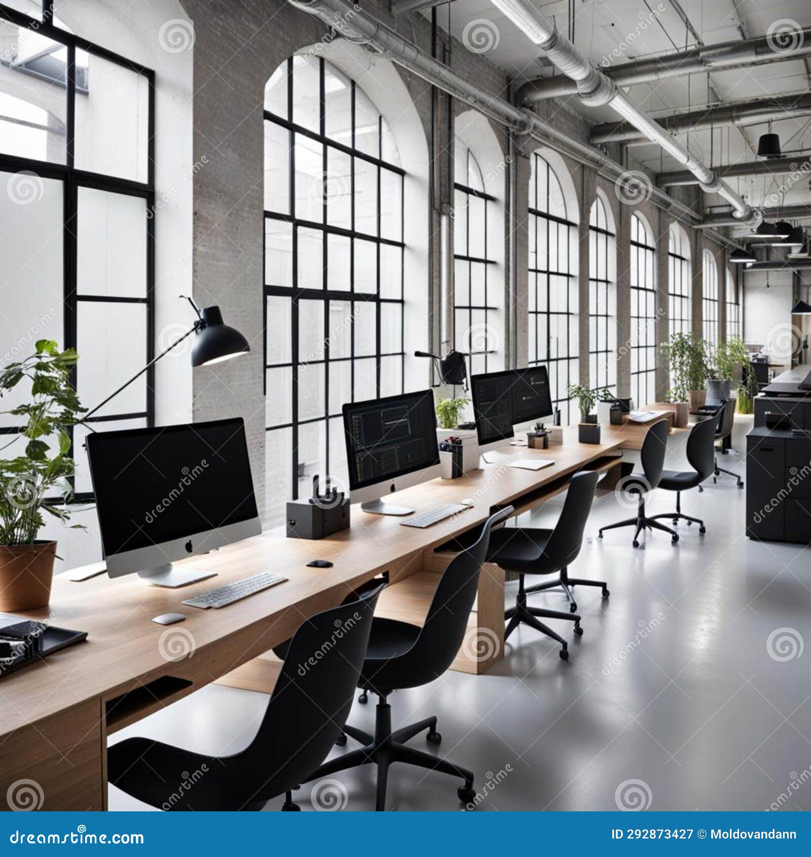 Open Workspace for it Professionals, Generative.ai Stock Illustration ...