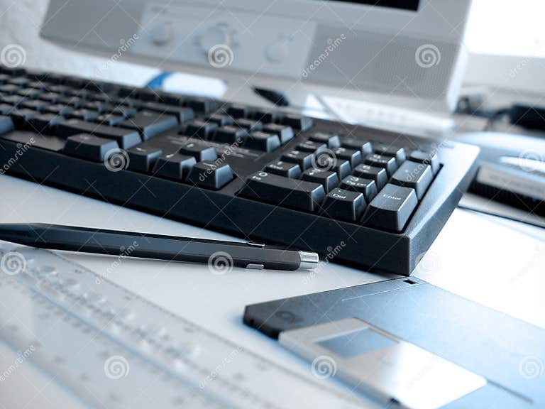 Office Layout 1 stock photo. Image of mouse, computers, computer - 5728