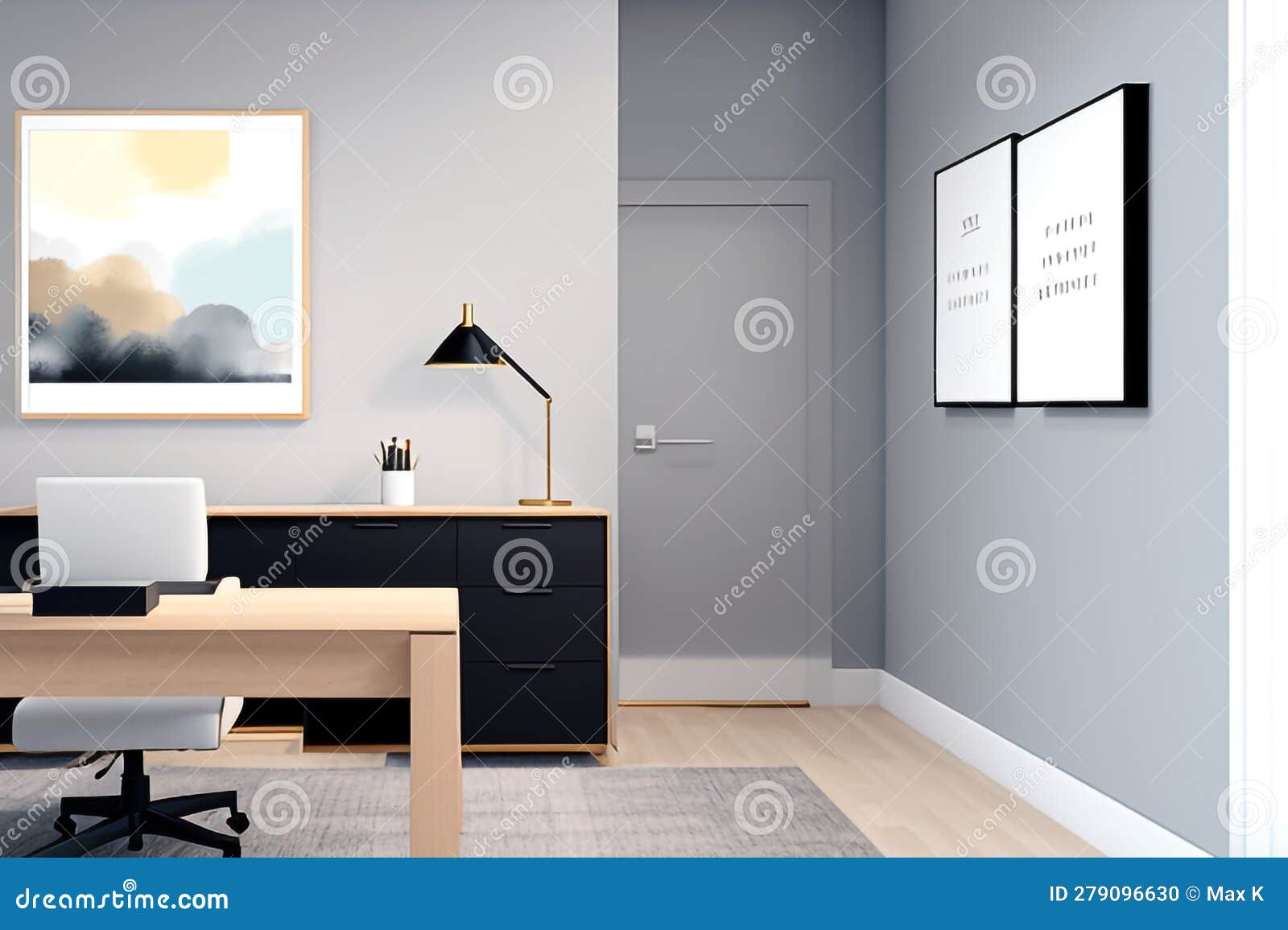 Office Layout Design stock illustration. Illustration of flooring ...