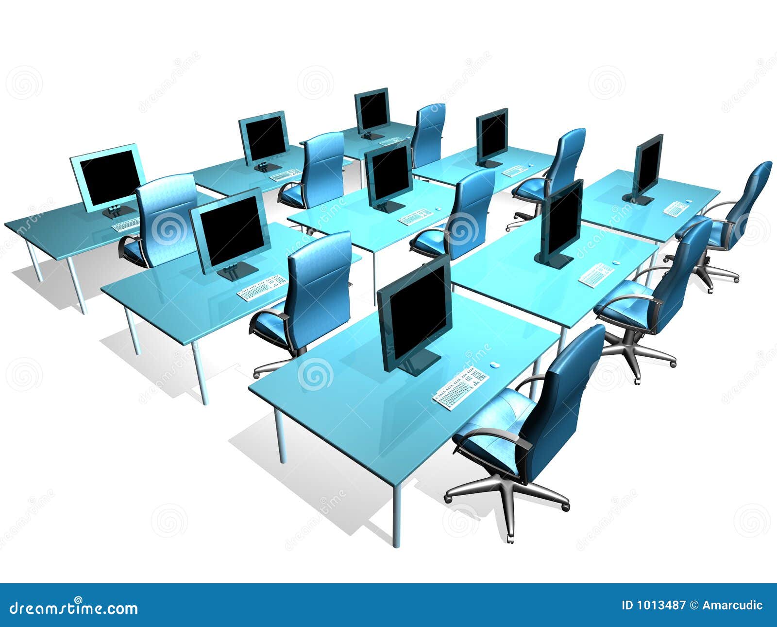 OFFICE LCD MONITOR stock illustration. Illustration of round - 1013487