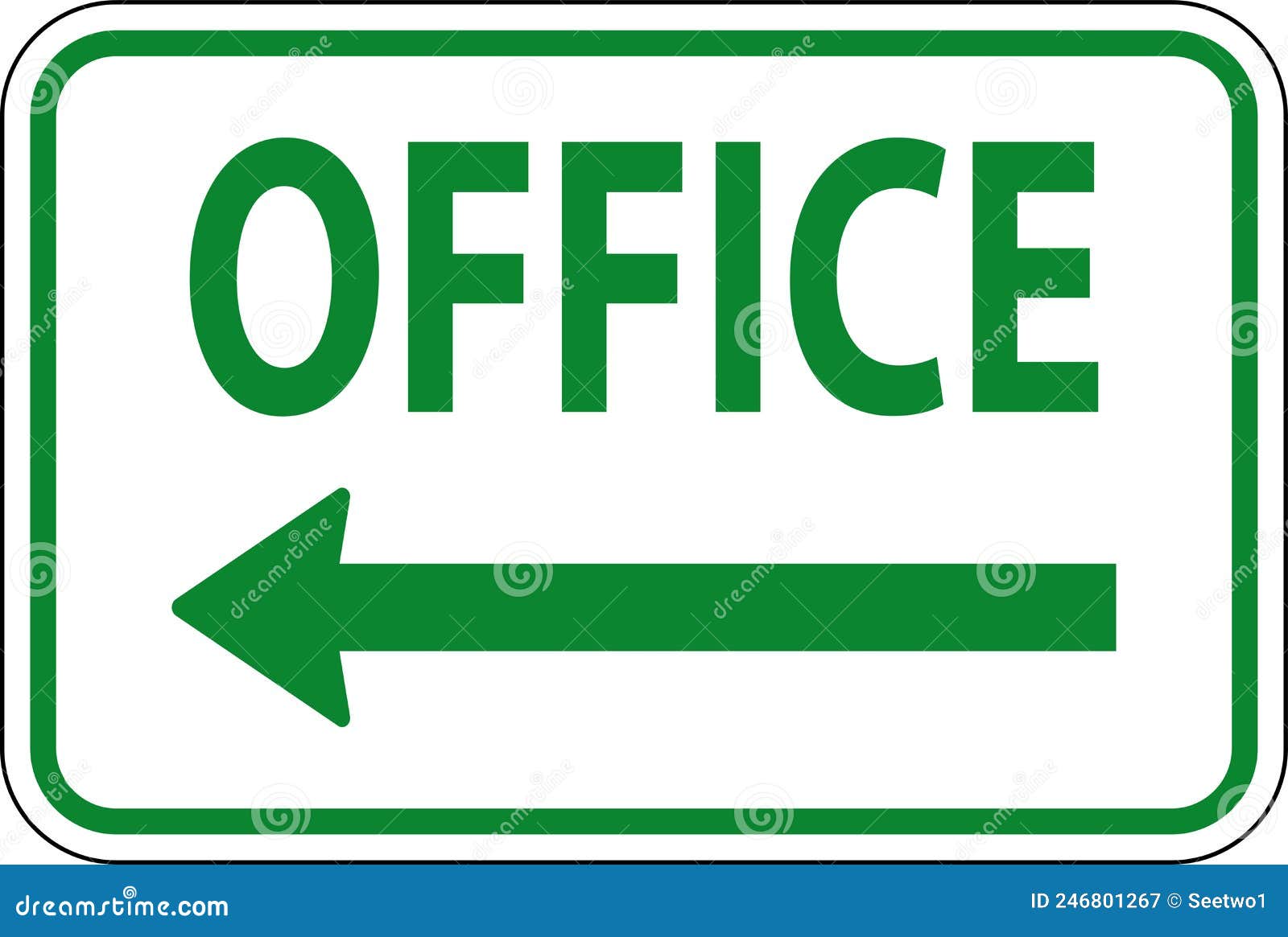Office Left Arrow Sign on White Background Stock Vector - Illustration ...