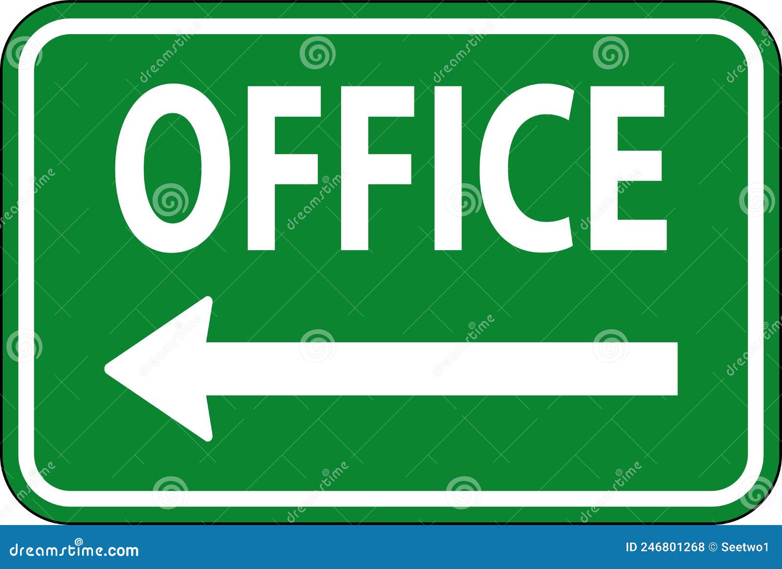 Office Left Arrow Sign on White Background Stock Vector - Illustration ...