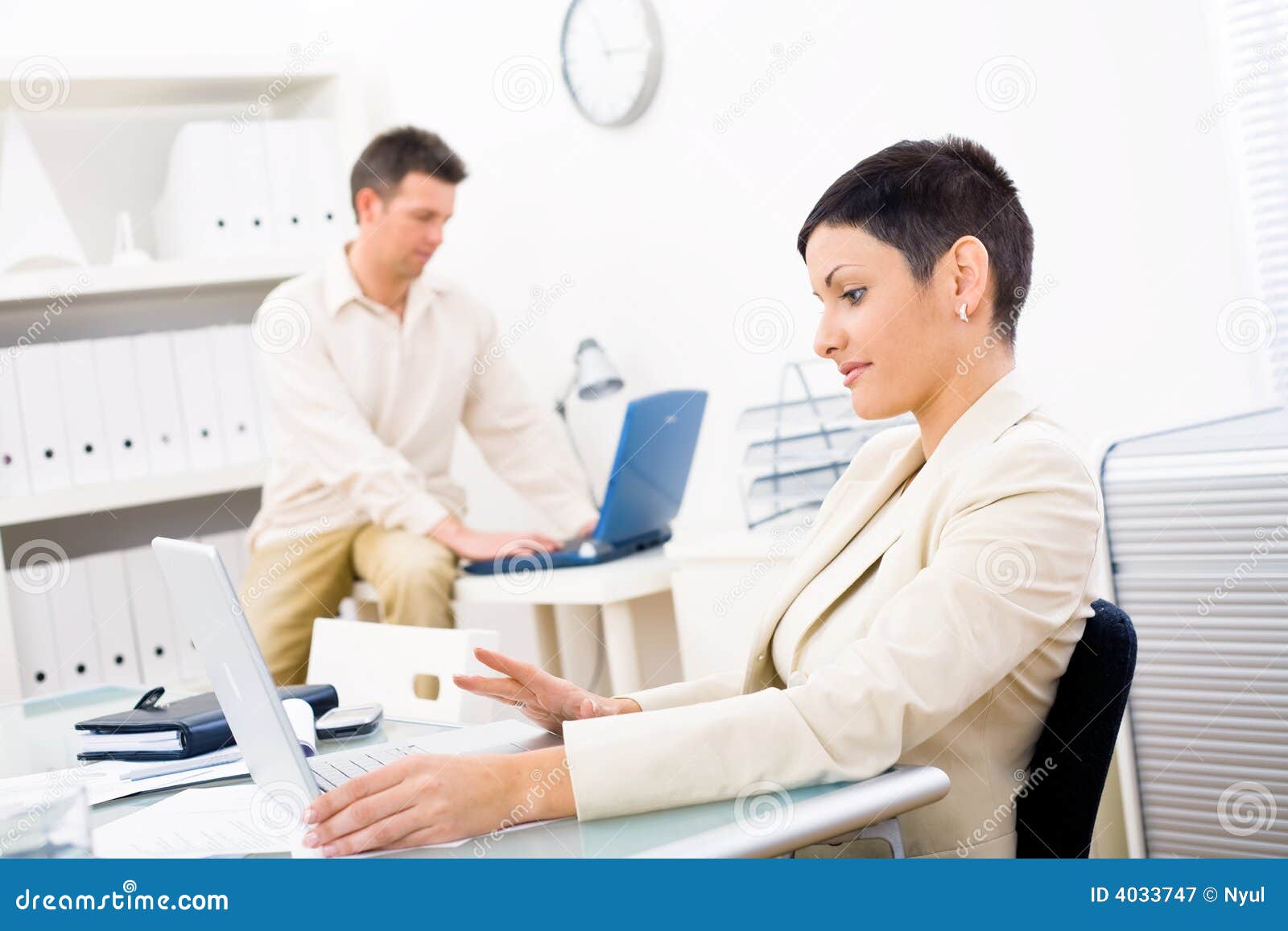 Office Life stock image. Image of business, laptop, caucasian - 4033747