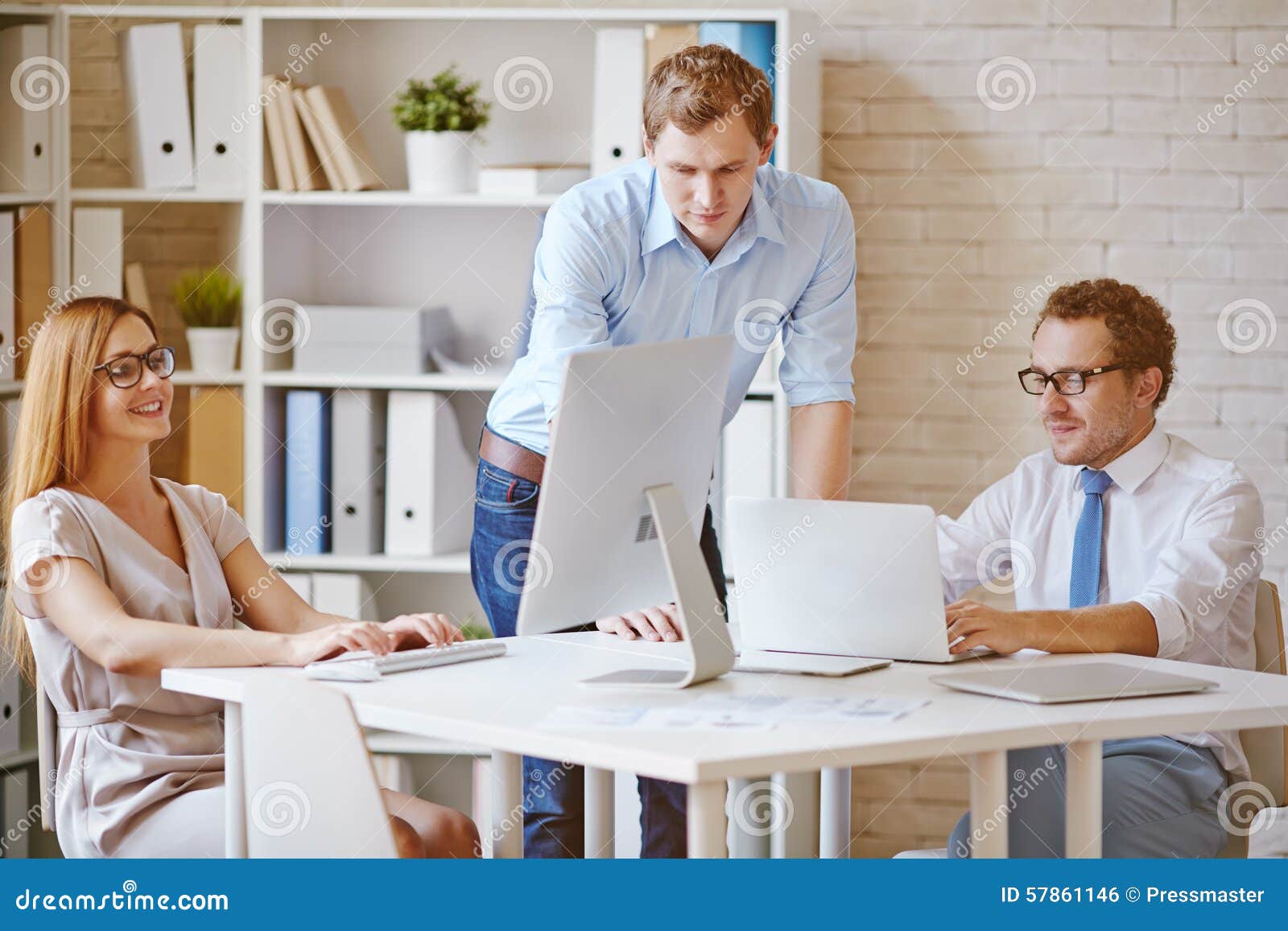 Office life stock photo. Image of typing, laptop, businessman - 57861146