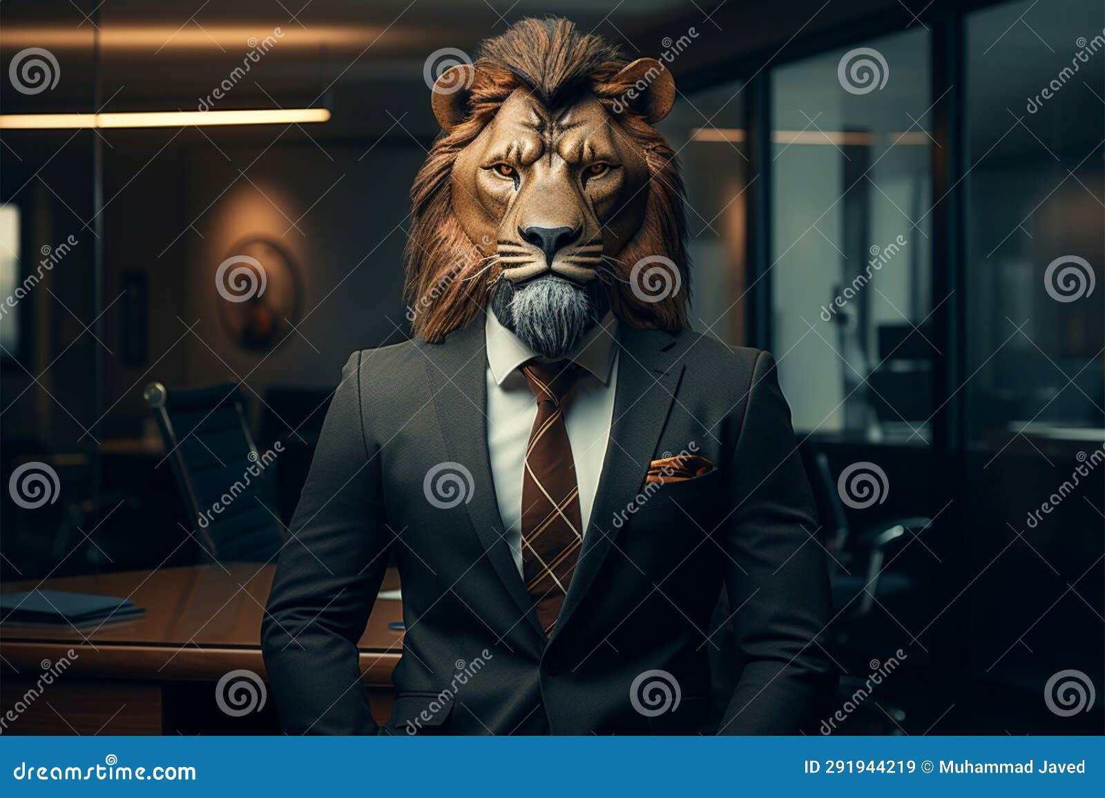 In the Office, a Lion Headed Figure Represents a Formidable Leader ...