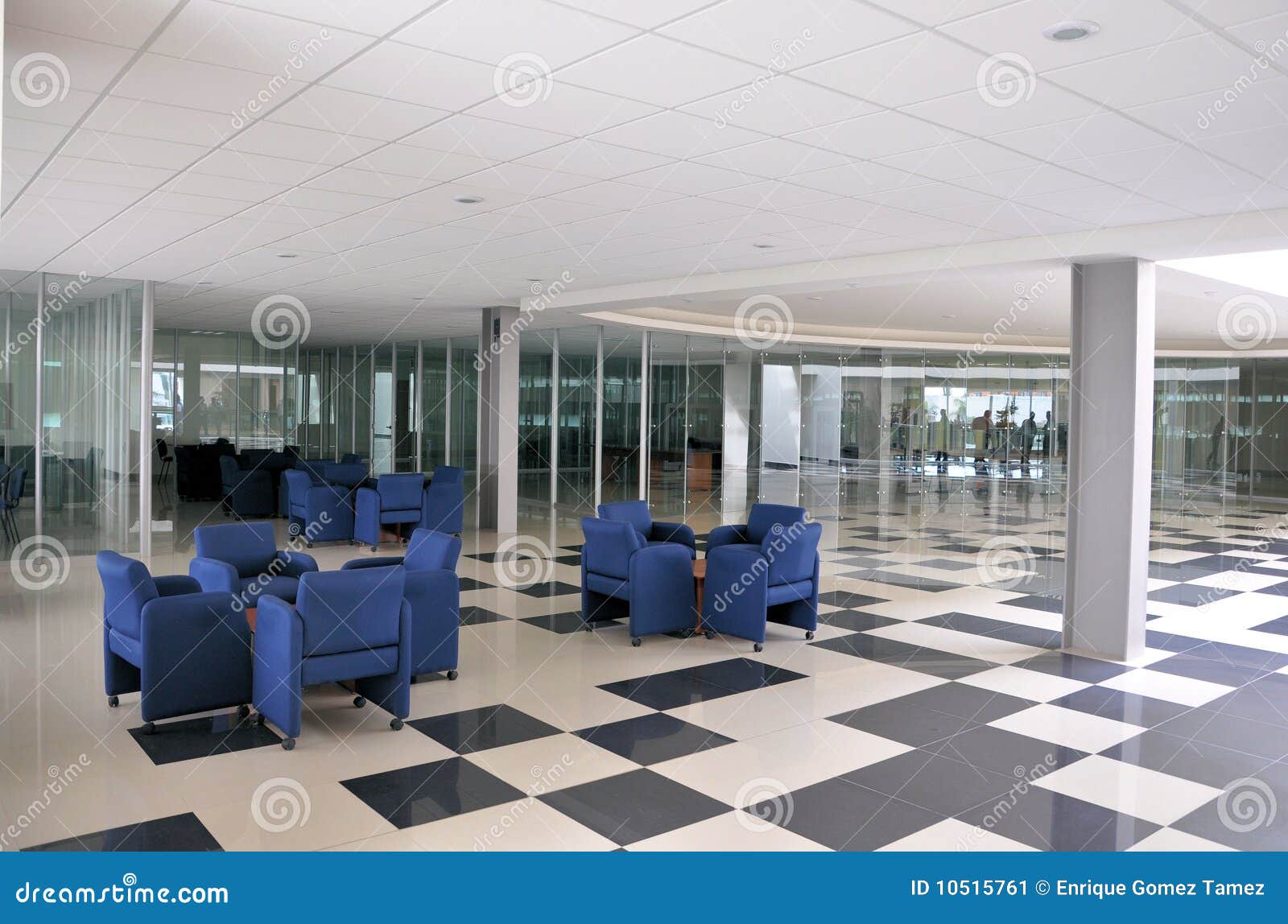 Office Lobby stock image. Image of floor, architecture - 10515761