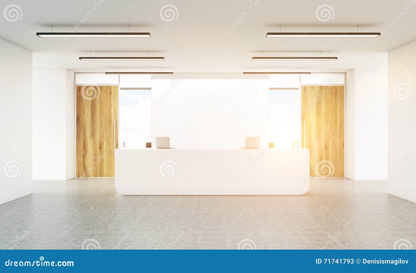 Office lobby front stock illustration. Illustration of copy - 71741793