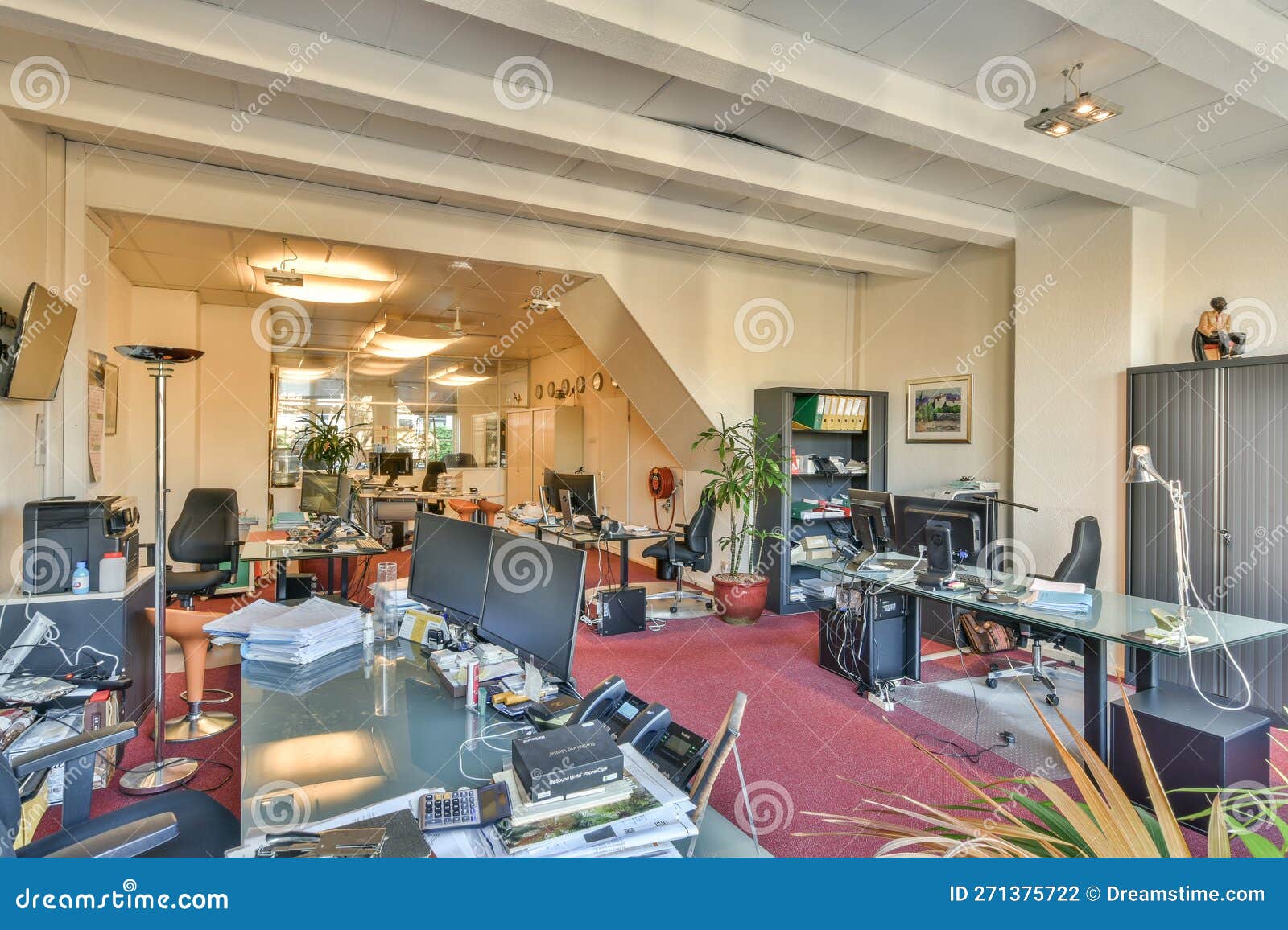 An Office with a Lot of Desks and Computers Editorial Photography ...