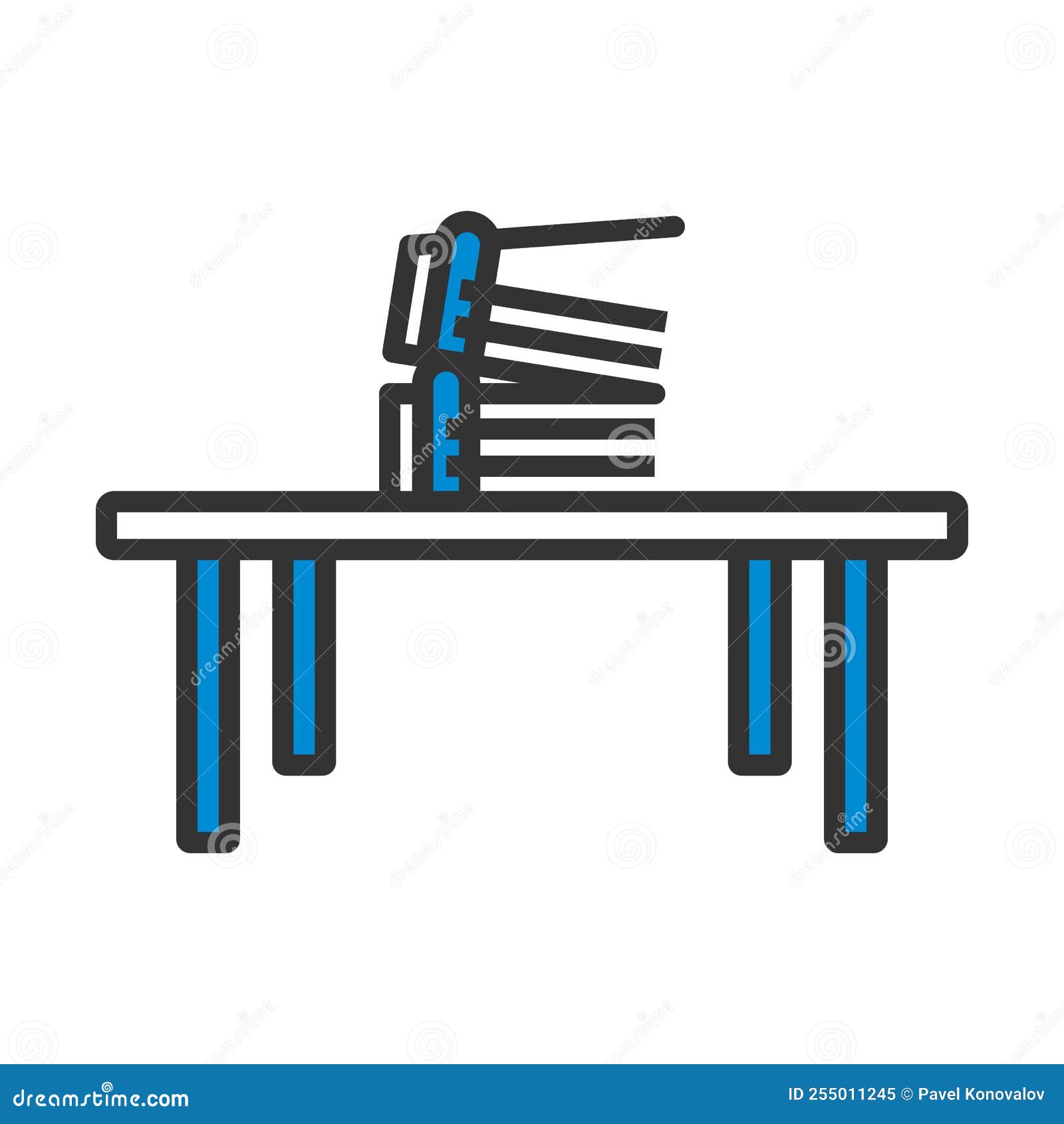 Office Low Table Icon stock vector. Illustration of table - 255011245