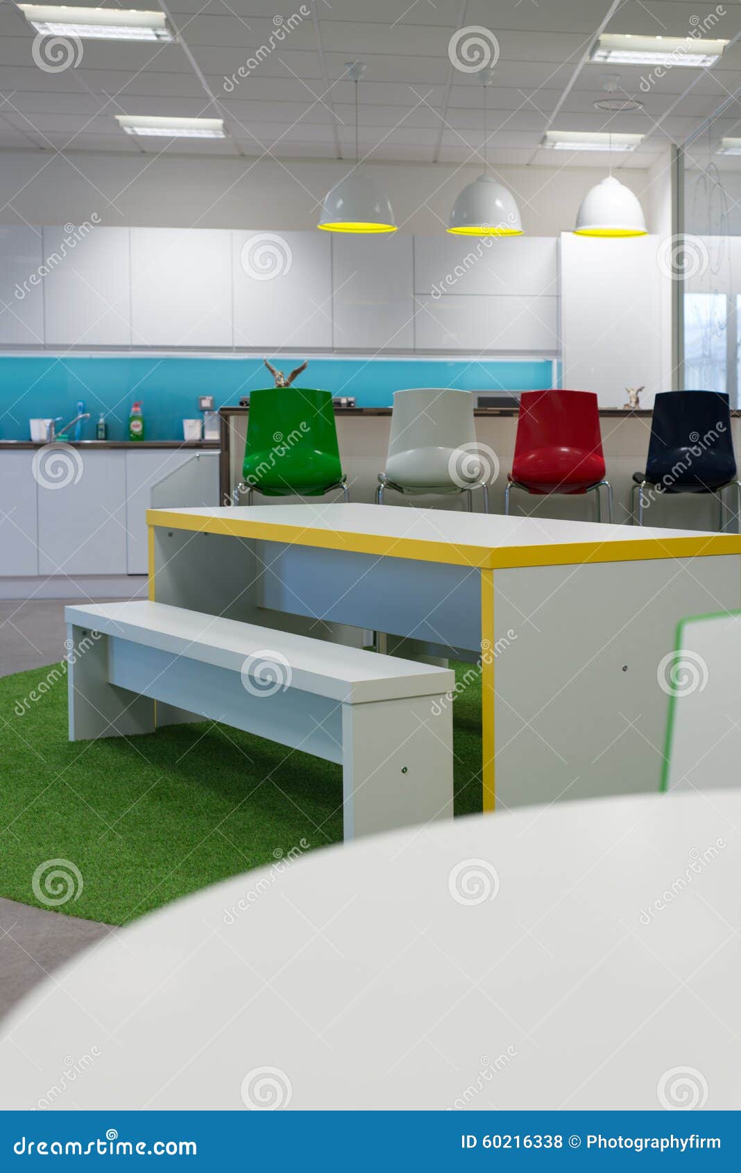 Office Lunch Area stock photo. Image of eating, lighting - 60216338