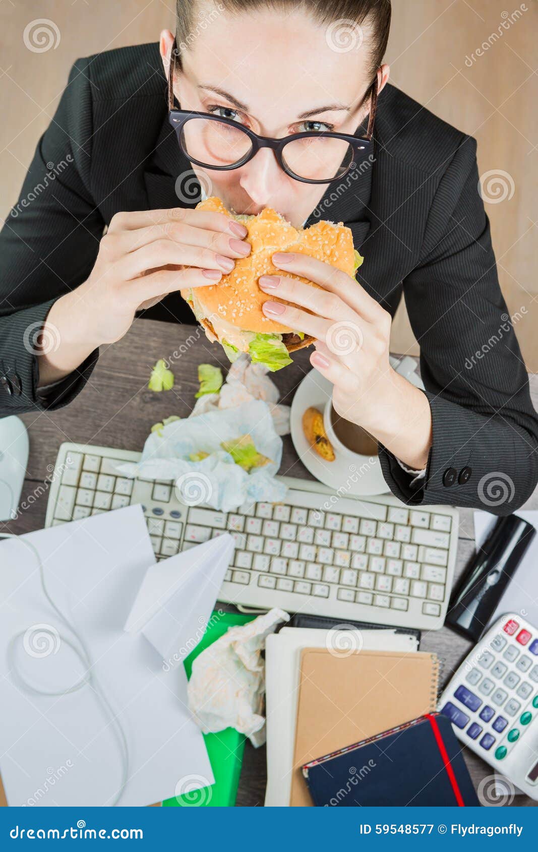 Office lunch stock image. Image of breakfast, corporate - 59548577