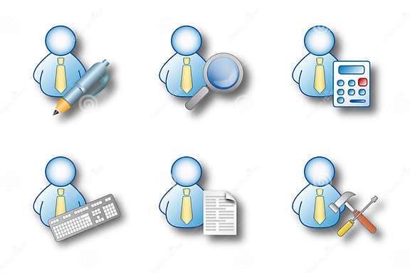 Office man activities stock vector. Illustration of document - 3370200