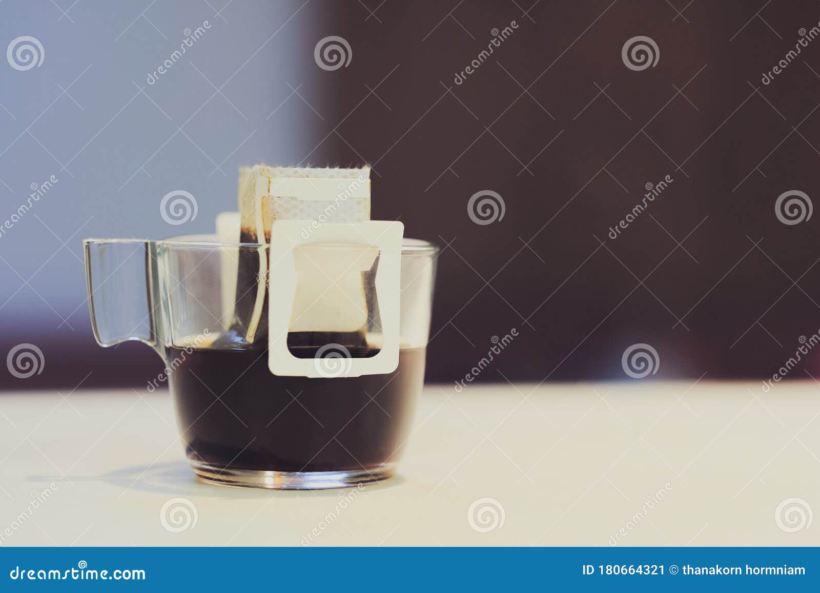 The Office Man Drip Fresh Coffee To Enjoy during the Day Stock Image ...
