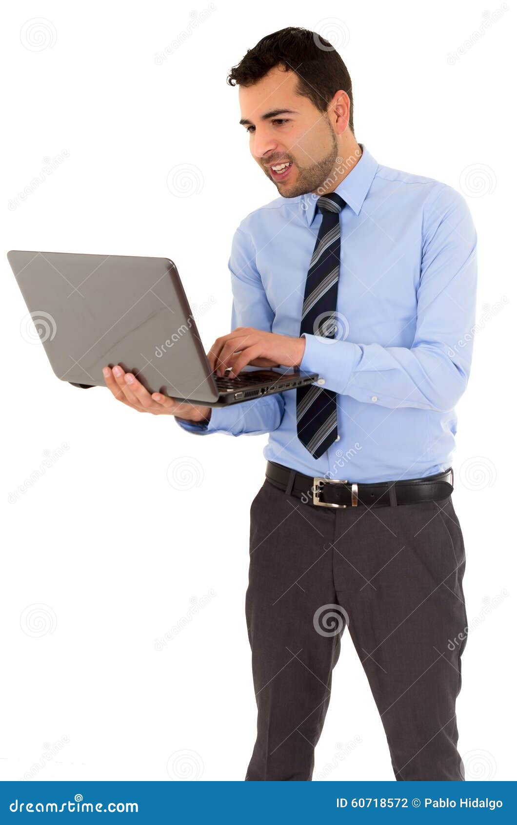 Office Man with laptop stock photo. Image of internet - 60718572