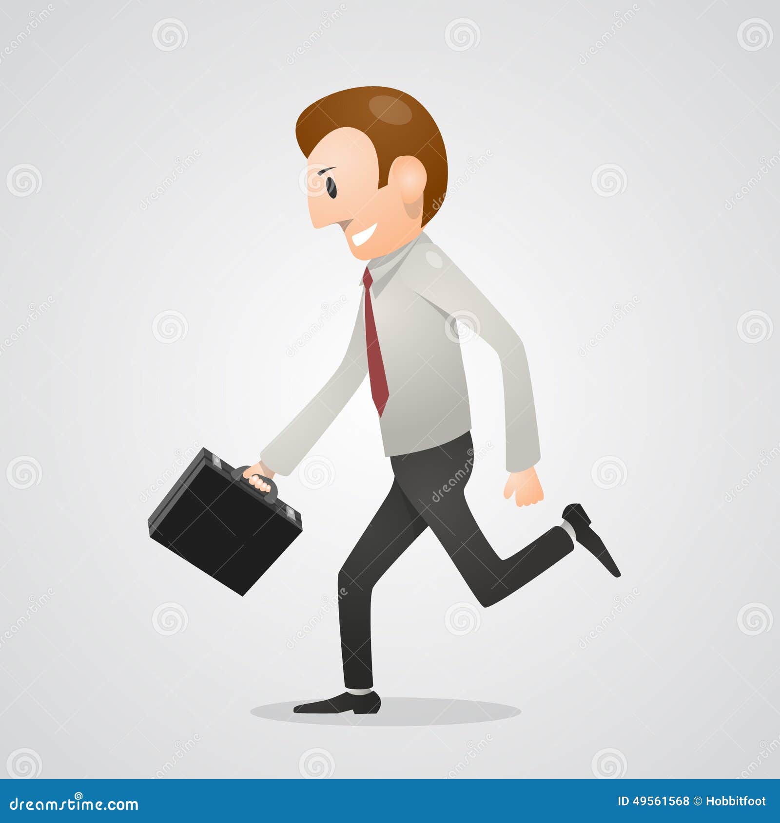 Office man running stock vector. Illustration of 10eps - 49561568
