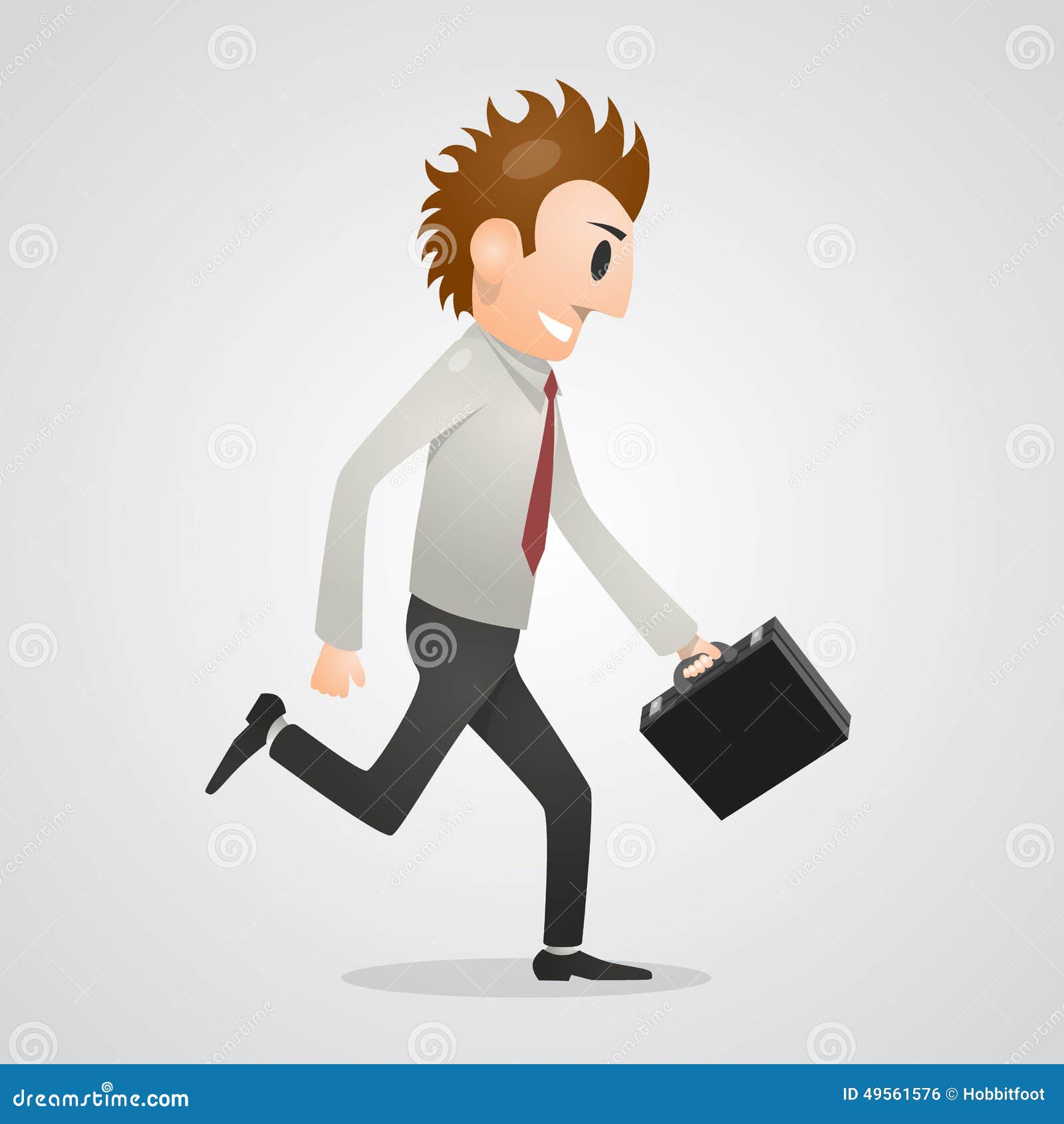 Office man running stock vector. Illustration of manager - 49561576