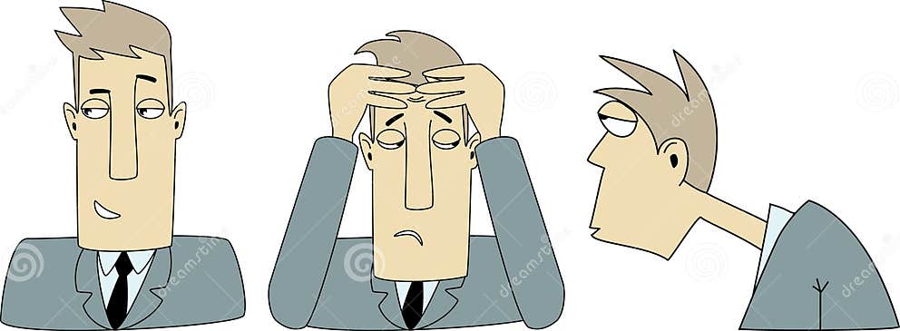 Office man set 2 stock vector. Illustration of plan, interview - 13544103