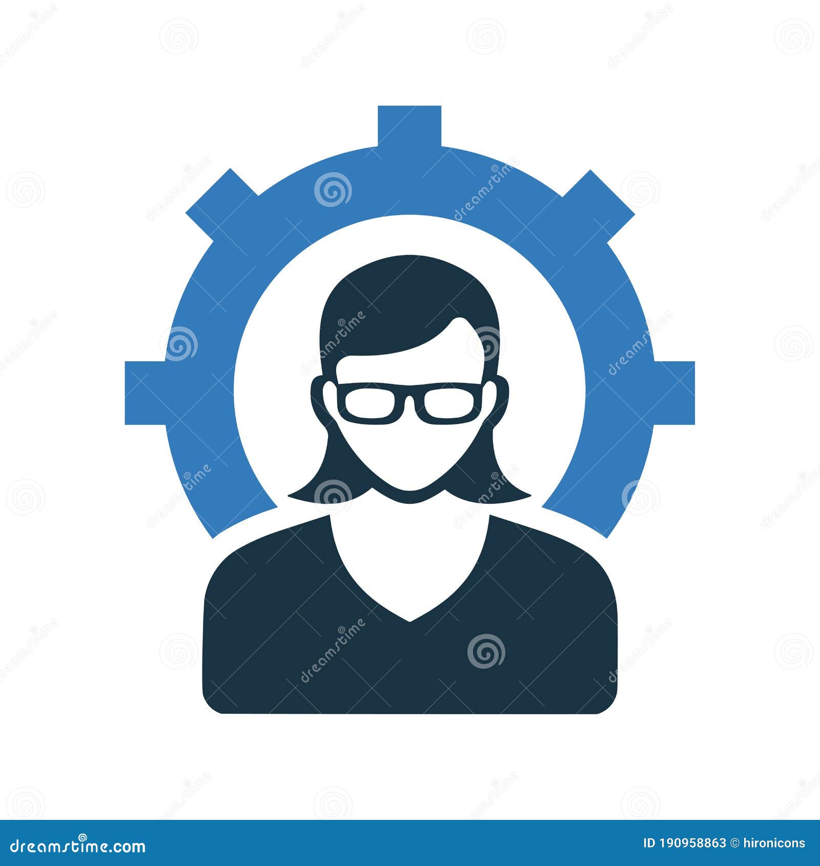 Office Management, Setting Icon Design Stock Vector - Illustration of ...