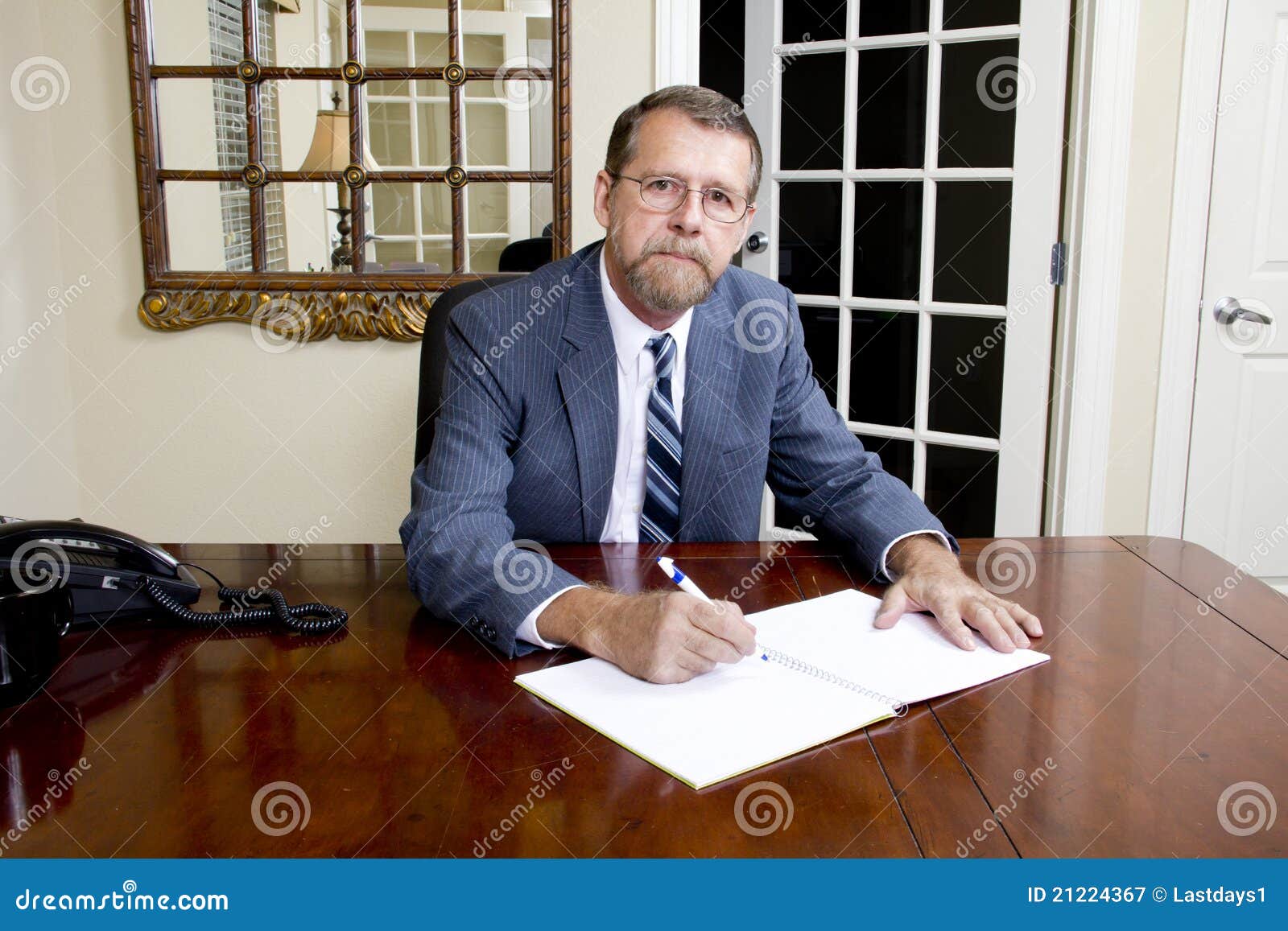 Office Manager stock image. Image of smart, white, telephone - 21224367