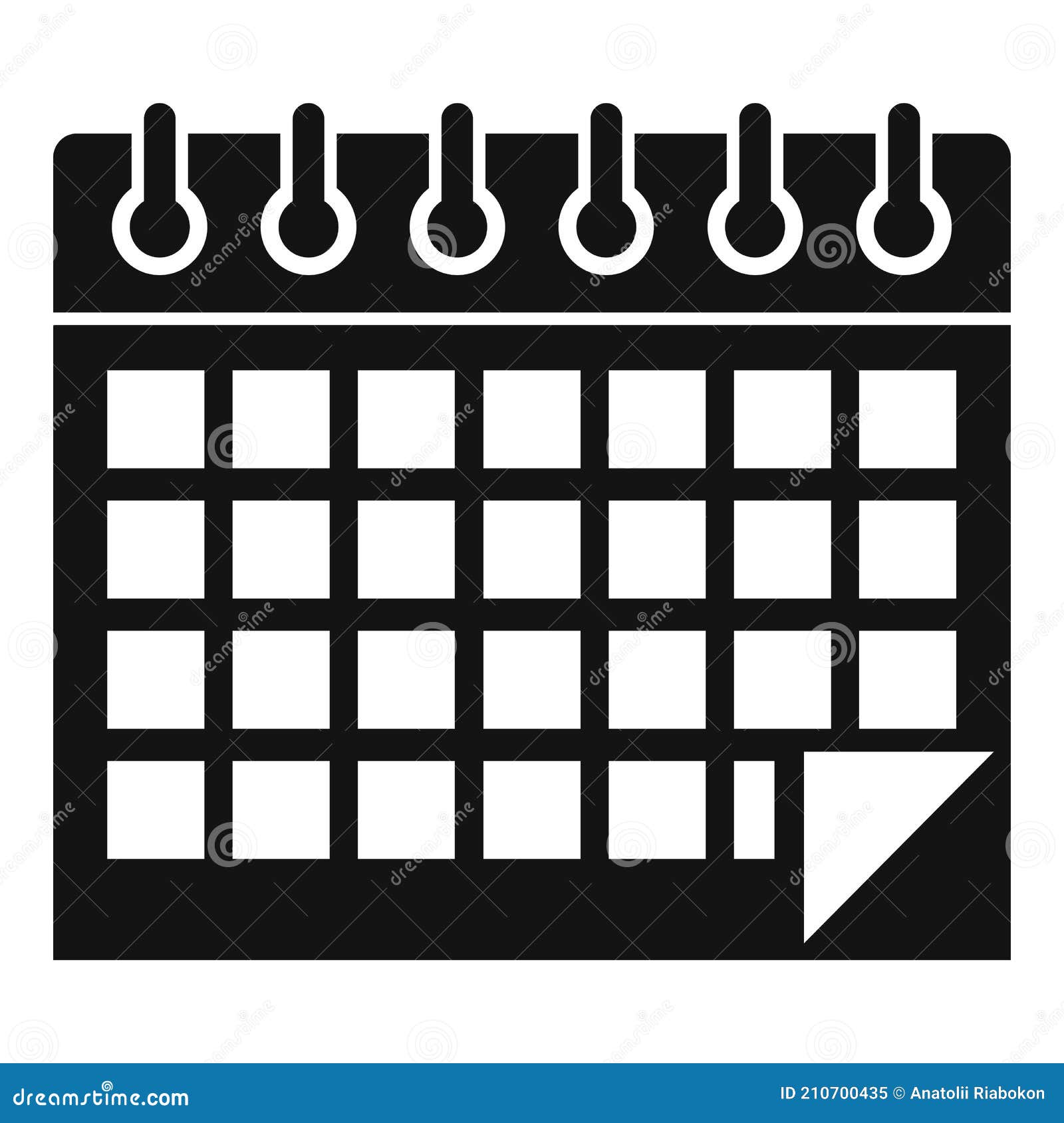 Office Manager Calendar Icon, Simple Style Stock Vector - Illustration ...