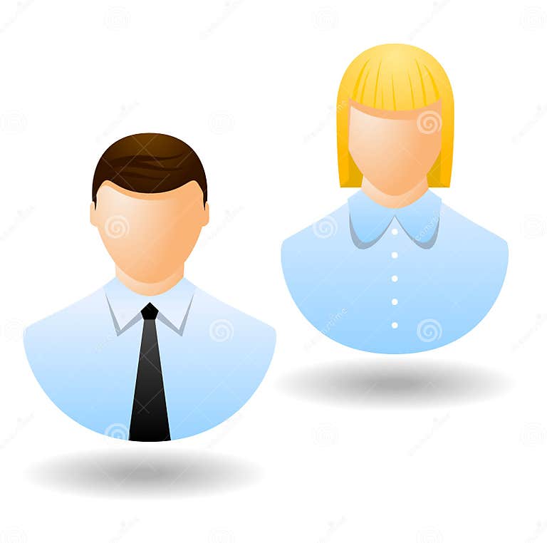 Office manager icons stock vector. Illustration of front - 49468351