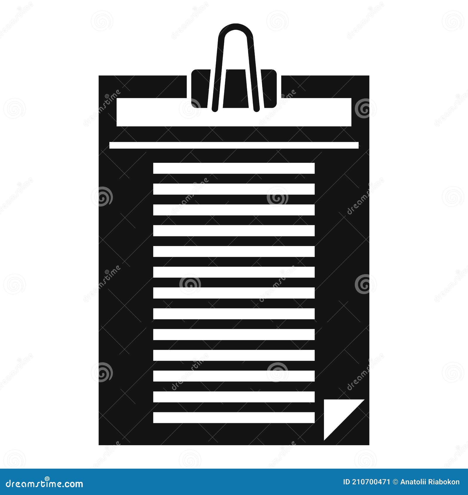 Office Manager Paper Clipboard Icon, Simple Style Stock Vector ...