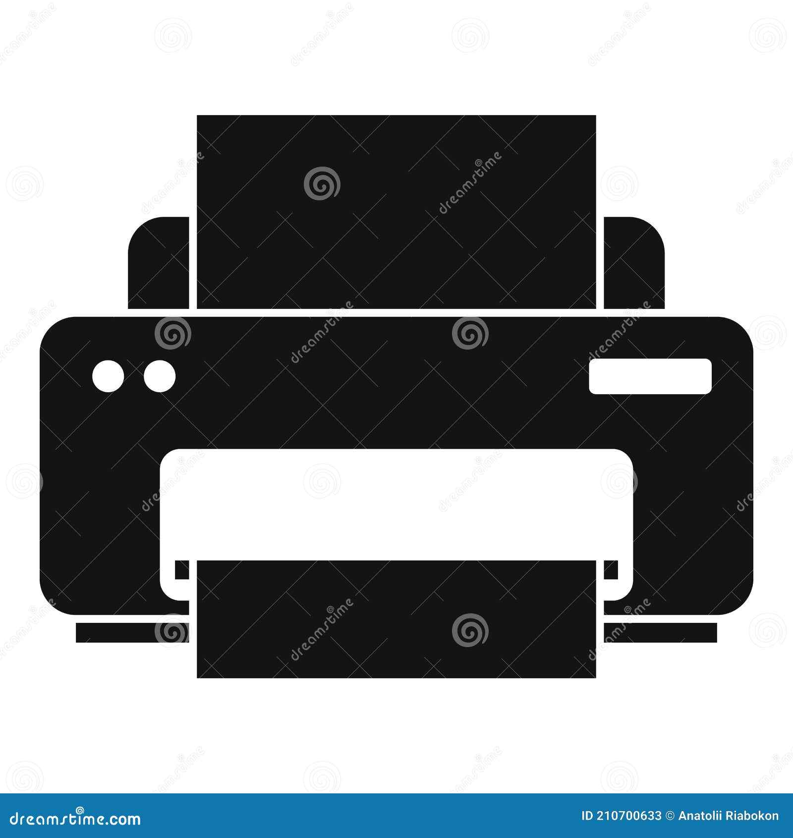 Office Manager Printer Icon, Simple Style Stock Vector - Illustration ...