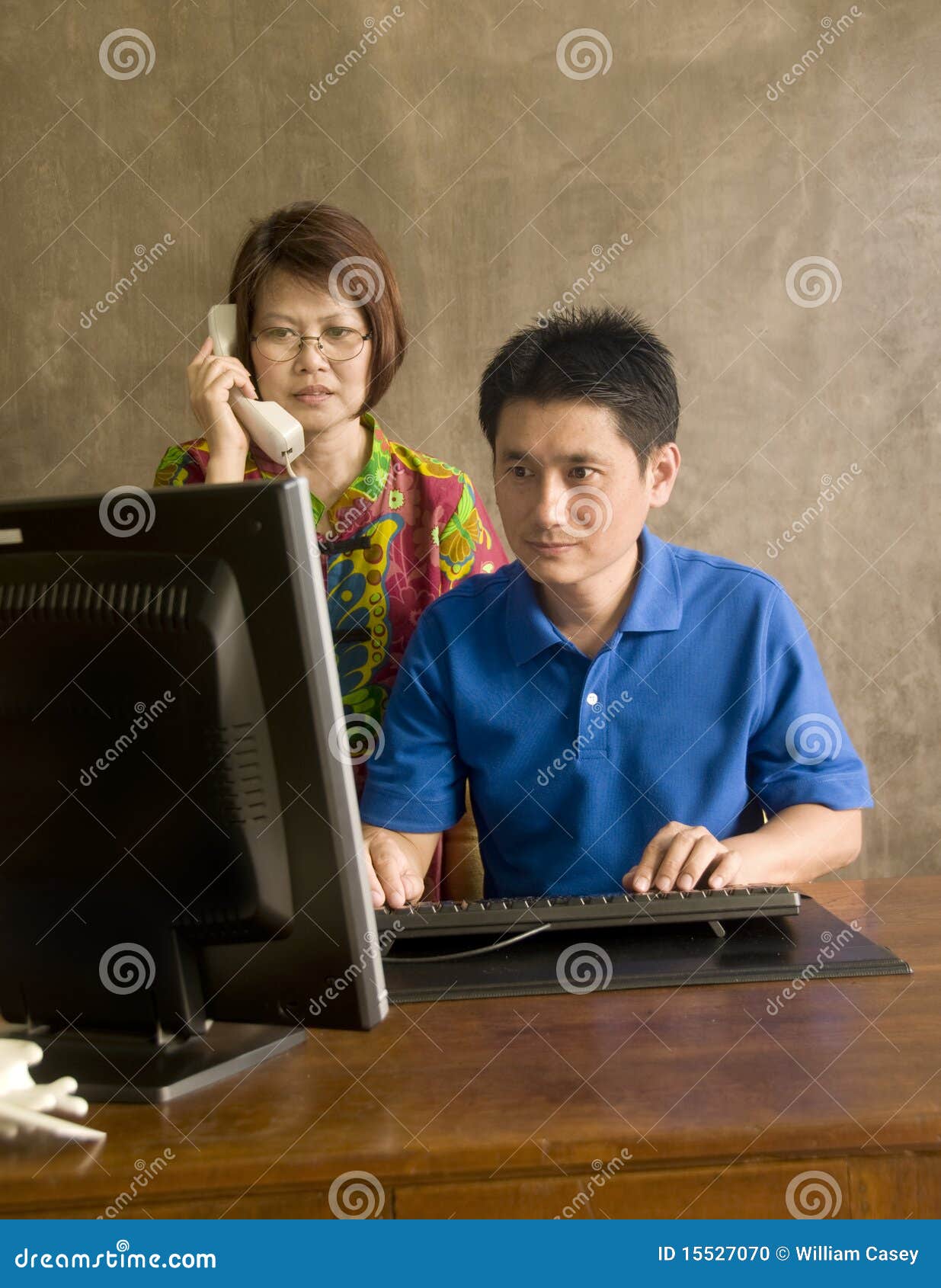 Office Manager Working with Computer Stock Photo - Image of attorney ...