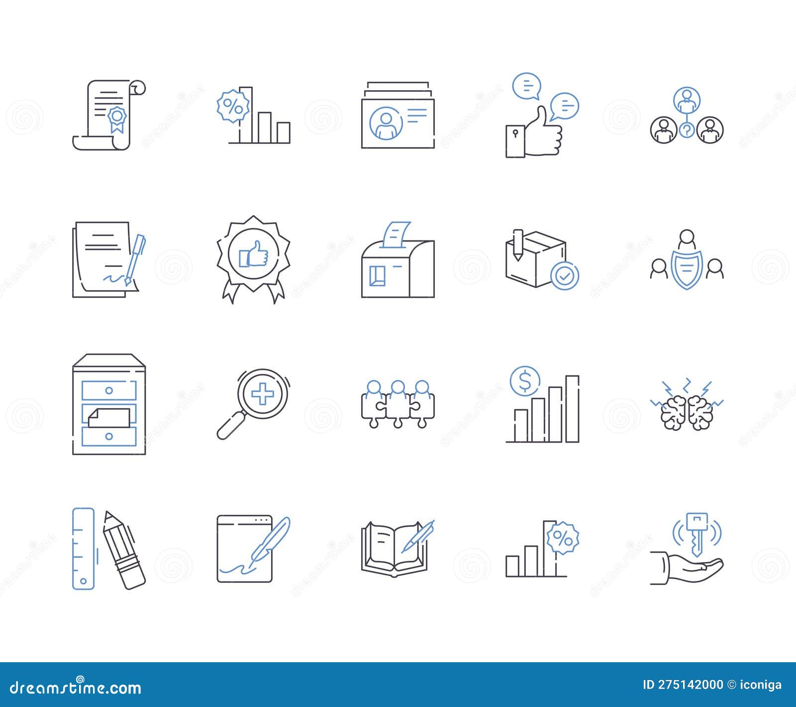 Managers Line Icons Collection. Authority, Leadership, Responsibility ... Managers Line Icons Collection. Authority, Leadership, Responsibility ...