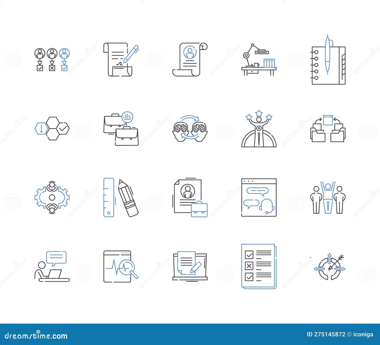 Managers Line Icons Collection. Authority, Leadership, Responsibility ... Managers Line Icons Collection. Authority, Leadership, Responsibility ...