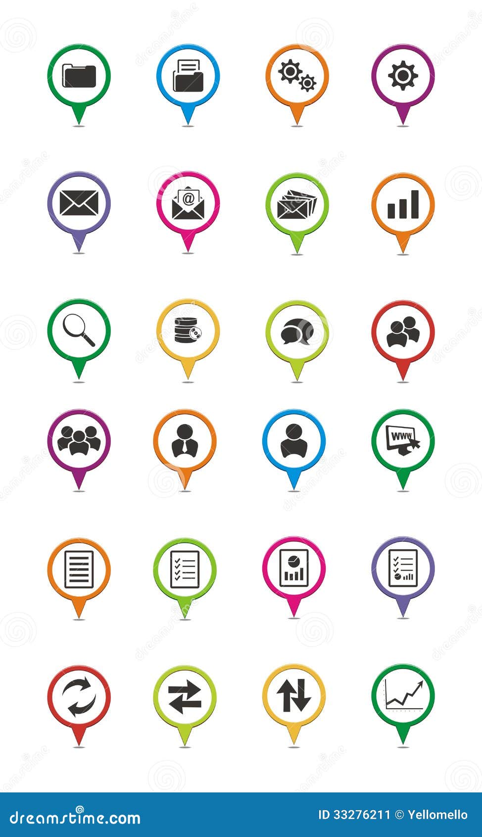 Office map pointers stock illustration. Illustration of building - 33276211