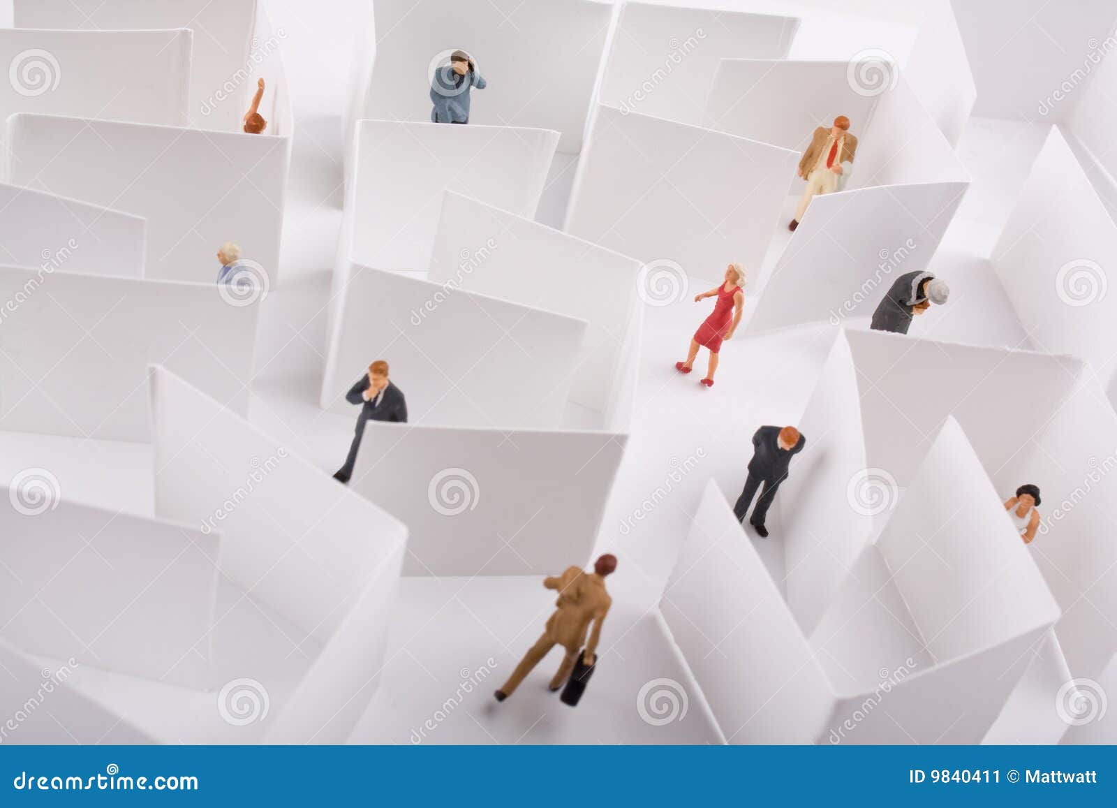 Office Maze Concept stock image. Image of cubicle, people - 9840411