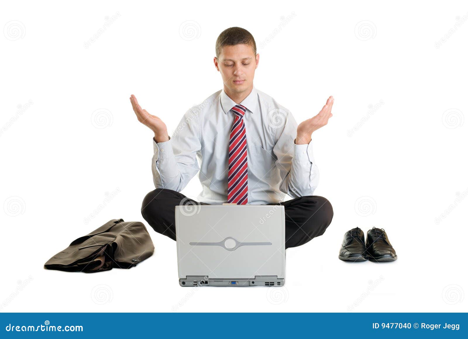 Office Meditation stock photo. Image of meditate, balanced - 9477040