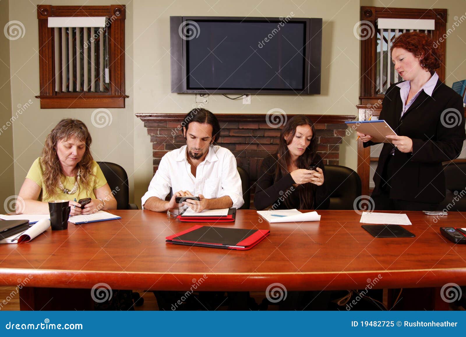 Office meeting stock image. Image of teamwork, ethnic - 19482725