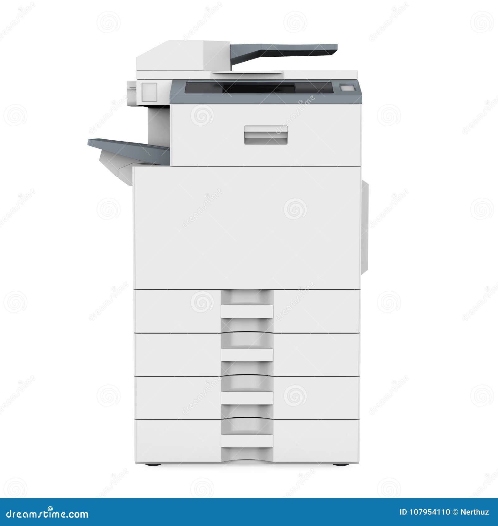 Multifunction Printer Or Automatic Copier Icon Black Color In Circle Vector Illustration ...