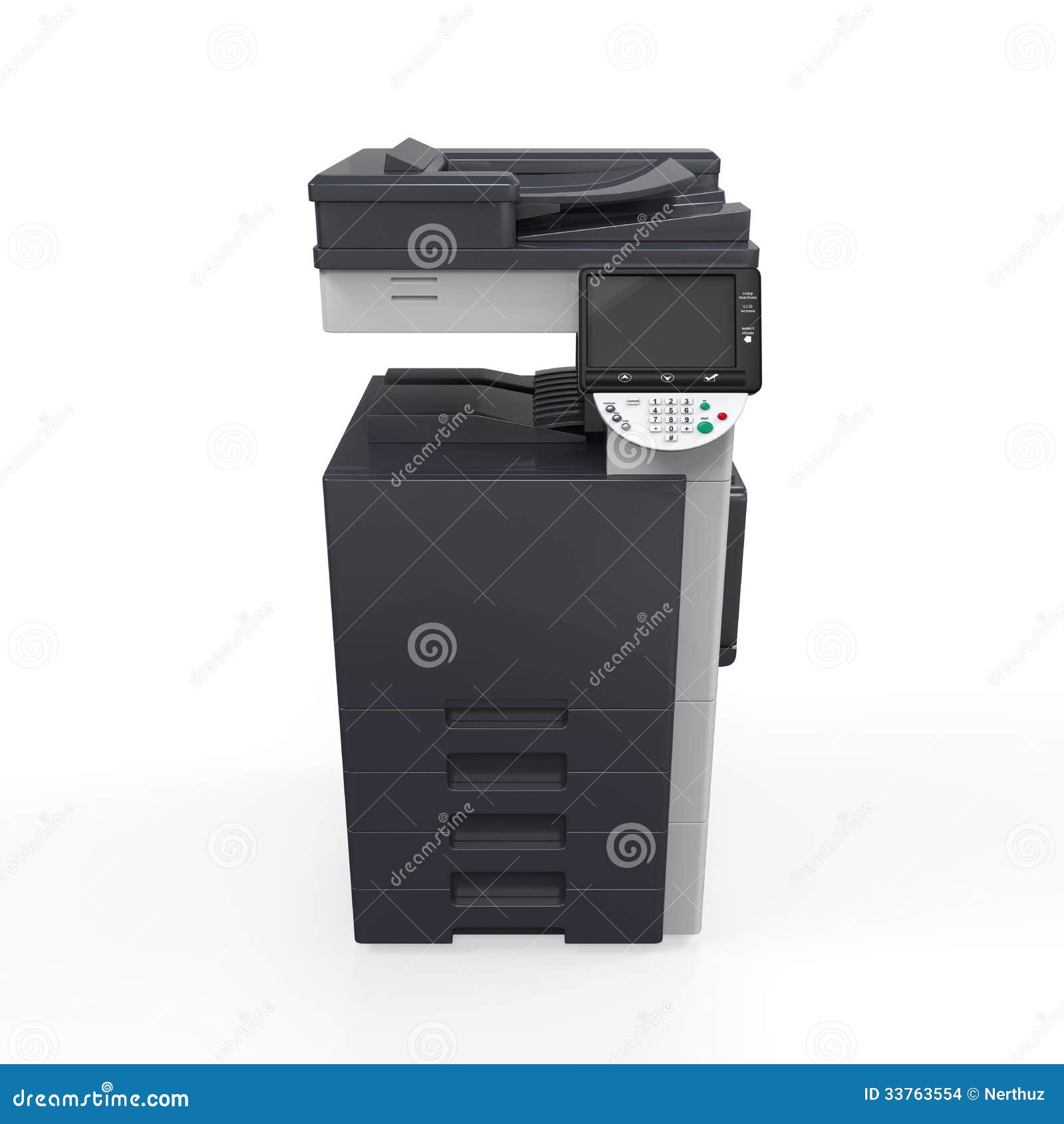 Office Multifunction Printer Royalty-Free Stock Image | CartoonDealer ...