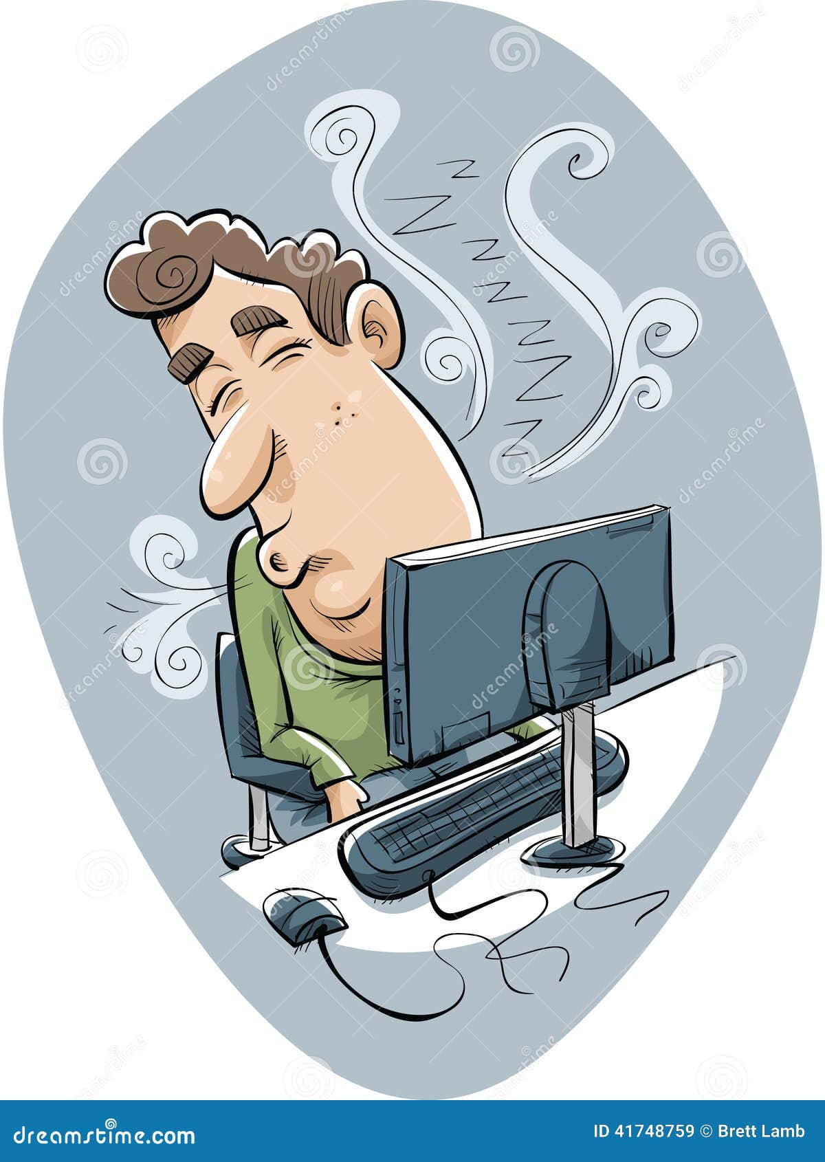 Office Nap stock illustration. Illustration of sleep - 41748759