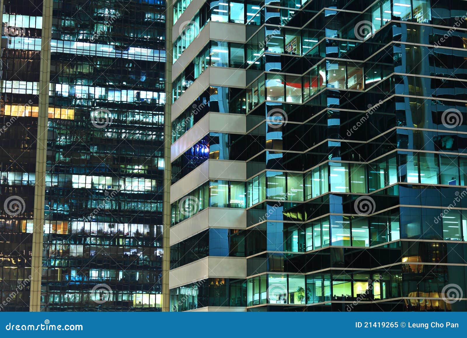 Office at night stock image. Image of downtown, professional - 21419265