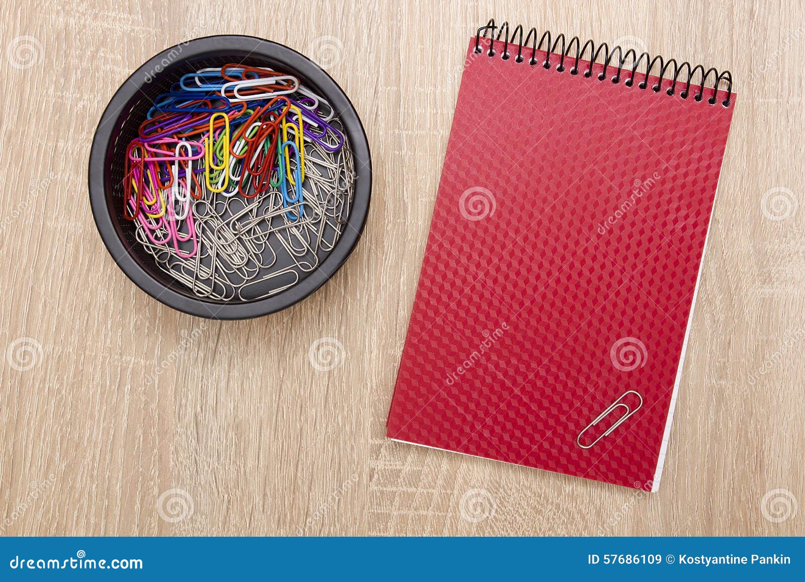 Office notebook stock image. Image of clips, note, stack - 57686109