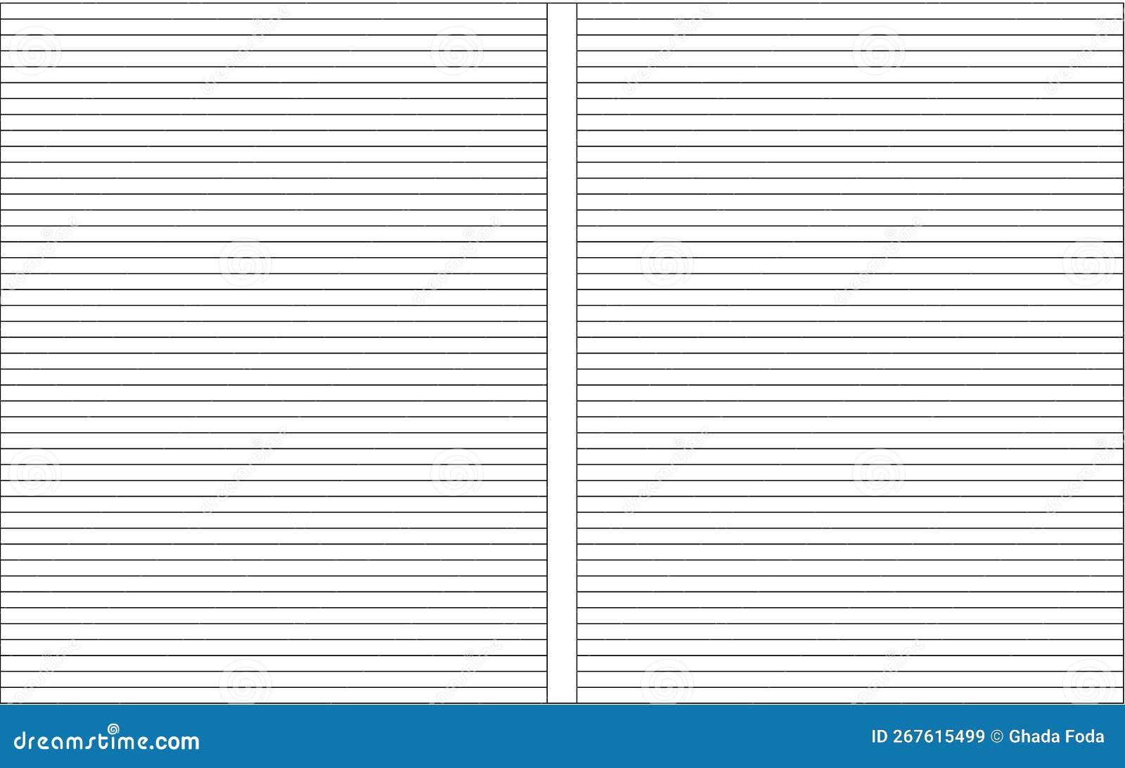 Office Notebook Paper Sheet Lines Stock Vector - Illustration of ...