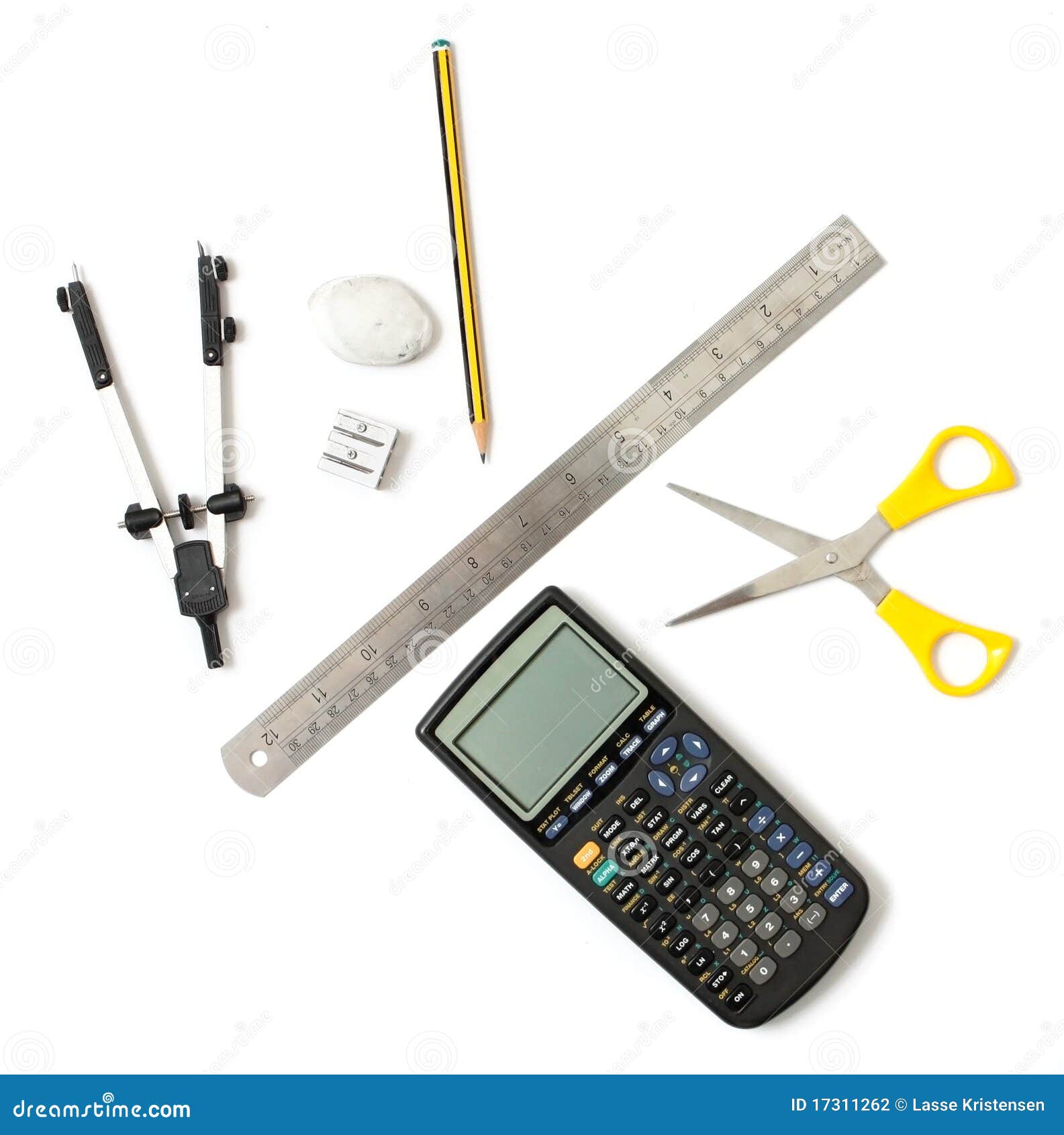 Office objects stock photo. Image of rubber, circle, business - 17311262