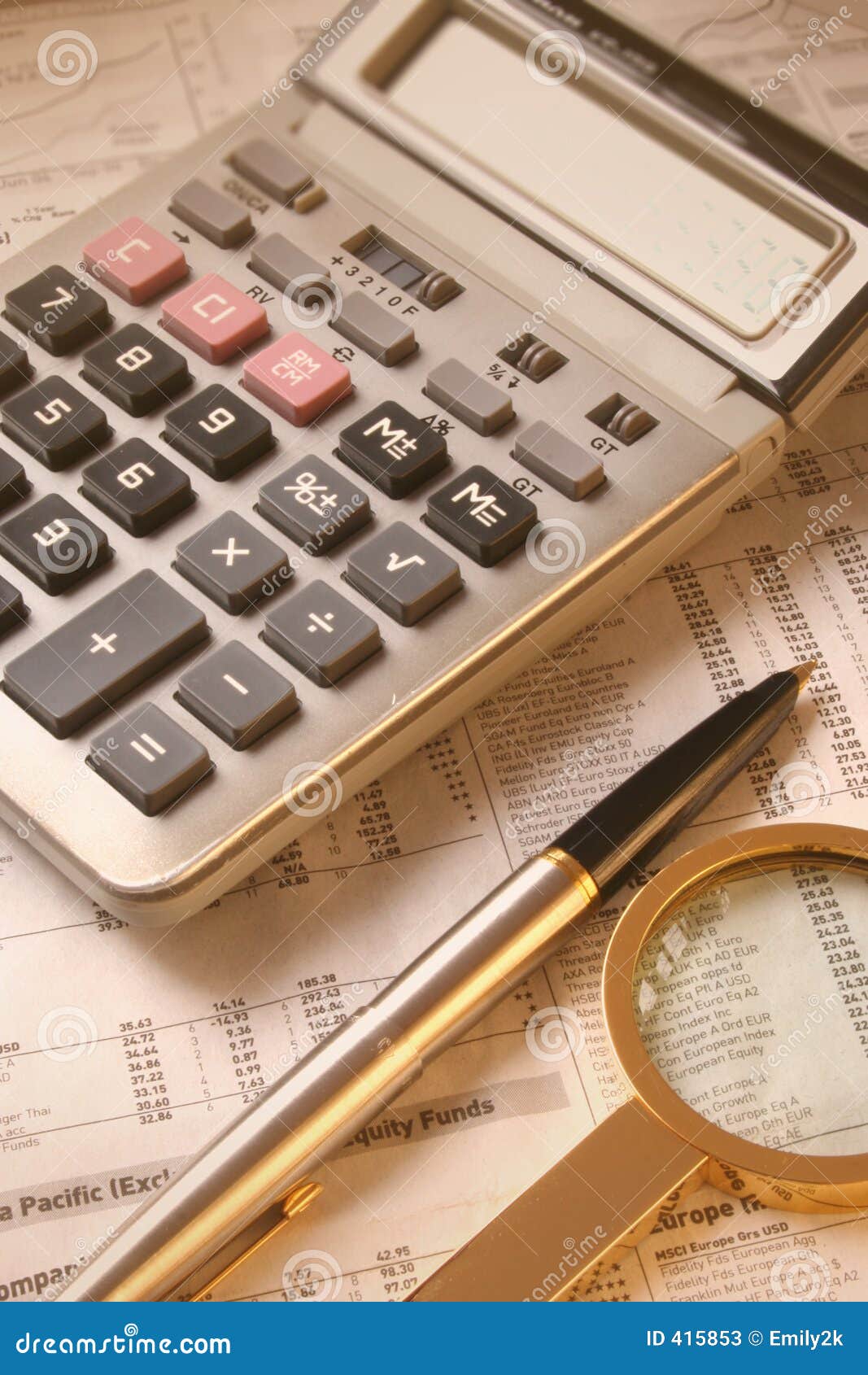 Office Objects stock image. Image of emily, adding, calculator - 415853