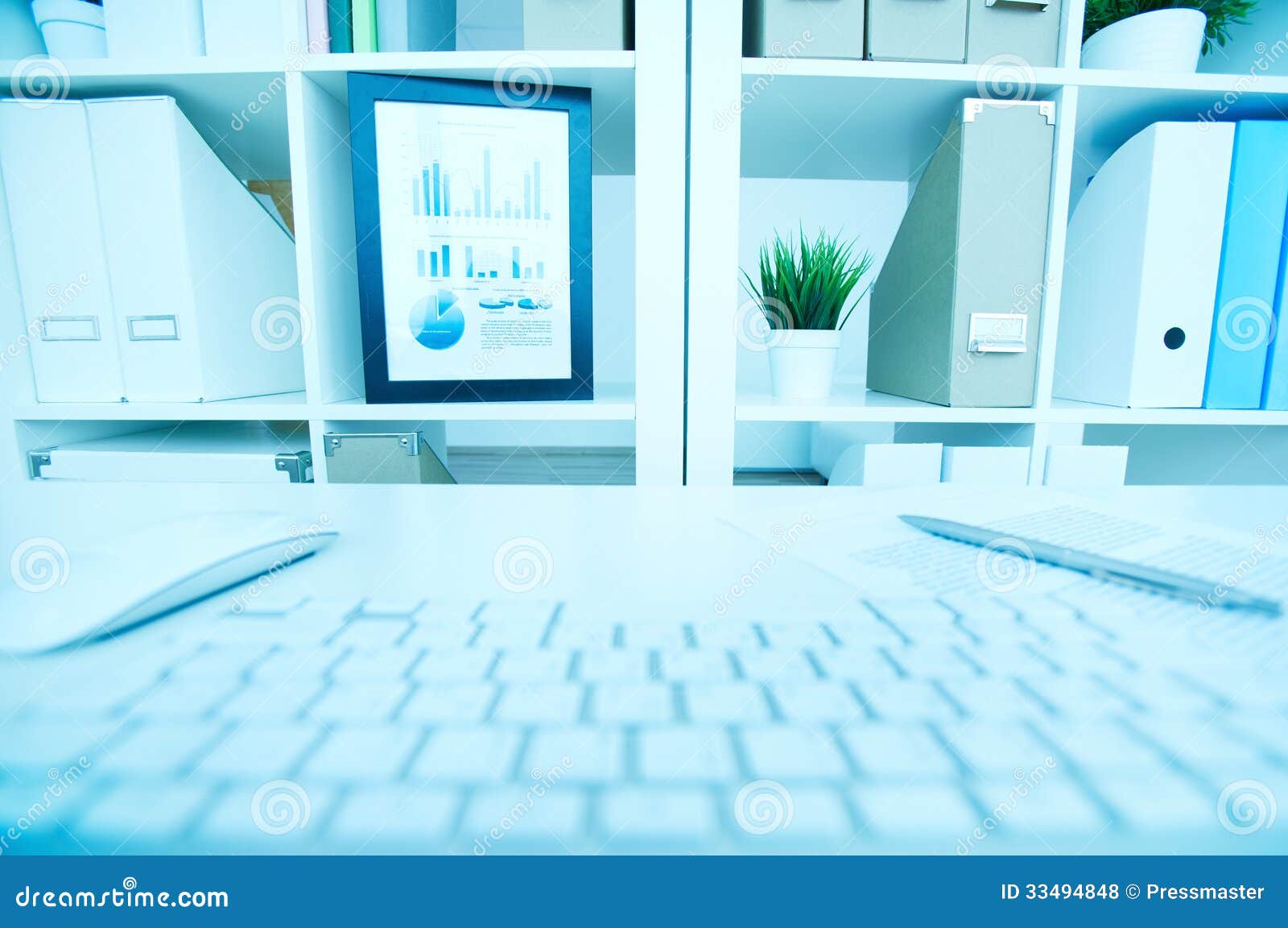 Office objects stock photo. Image of chart, keypad, diagram - 33494848