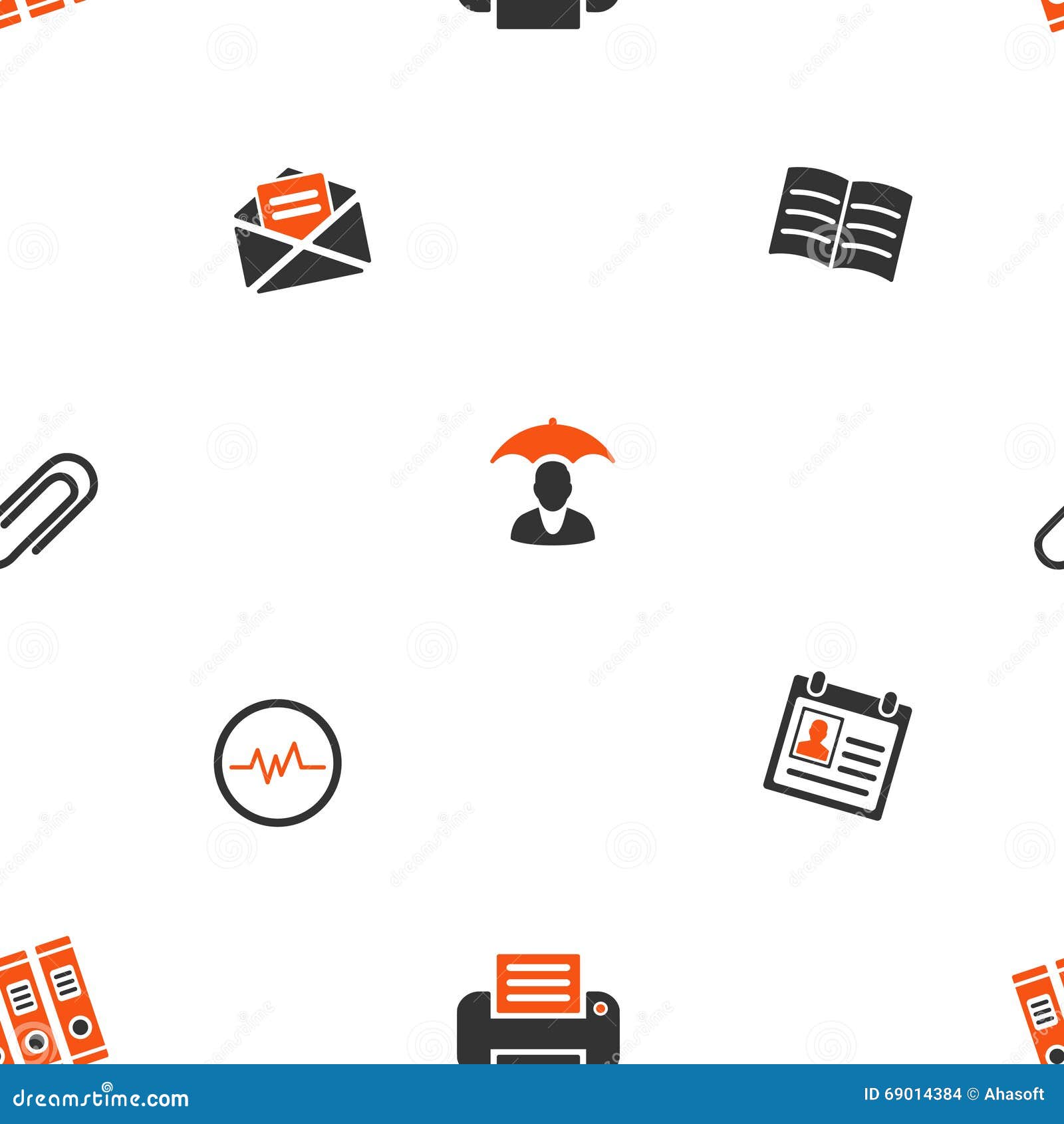 Office Objects Seamless Flat Vector Wallpaper Stock Vector ...