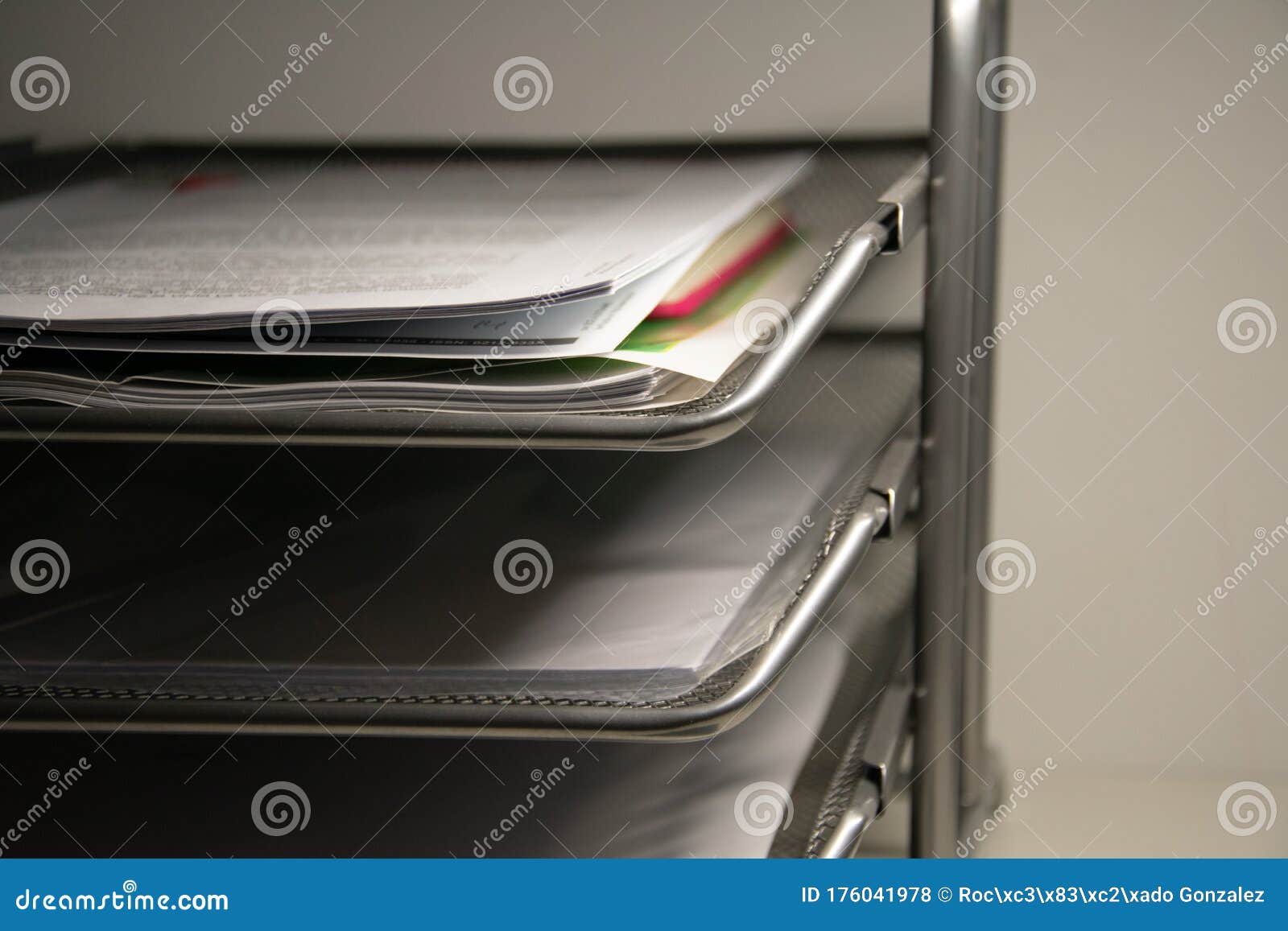 The Office with Organized Files Stock Photo - Image of handling, study ...