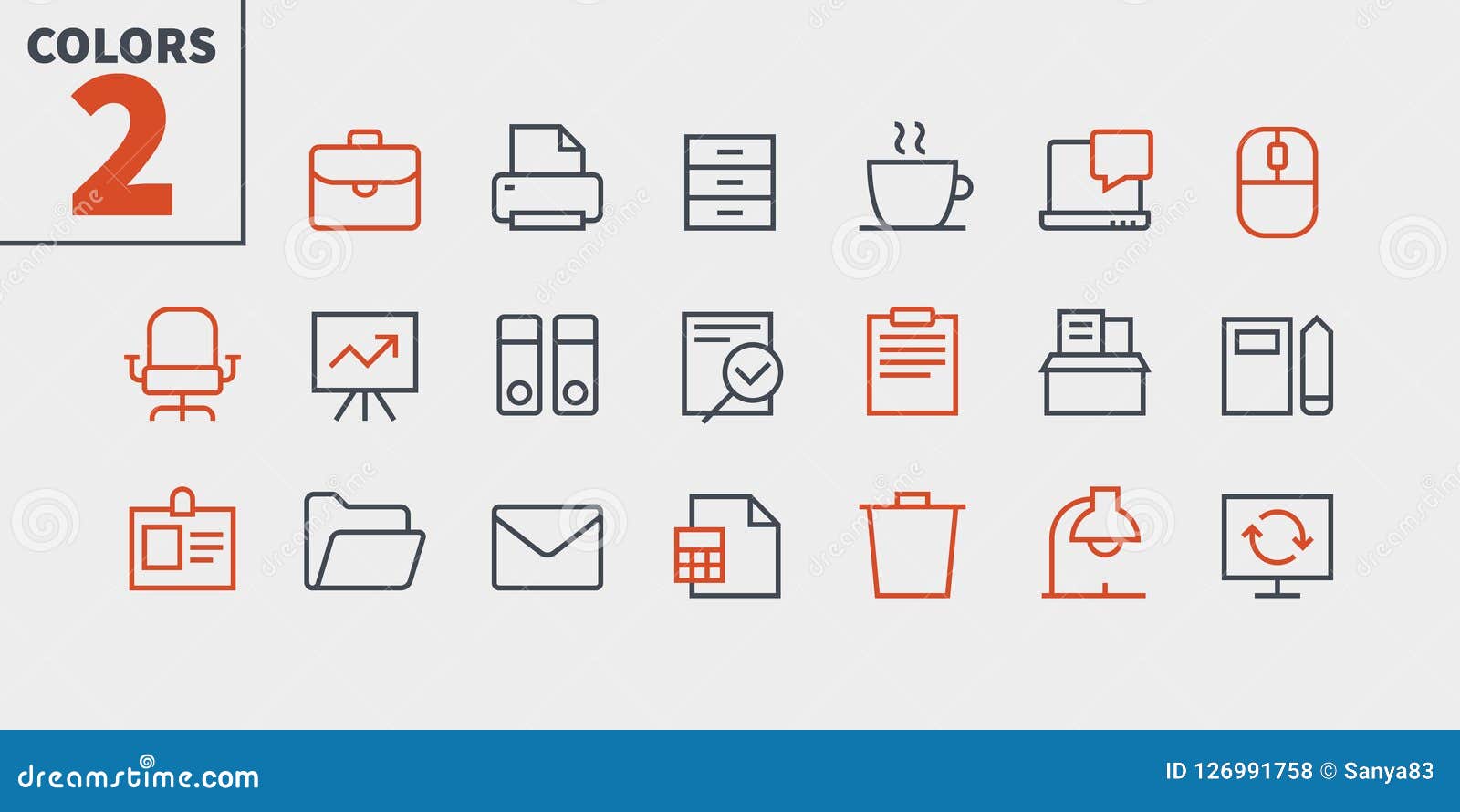 Office Outlined Pixel Perfect Well-crafted Vector Thin Line Icons 48x48 ...