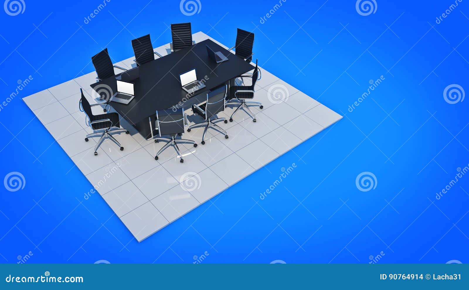 Office panorama. stock illustration. Illustration of concept - 90764914
