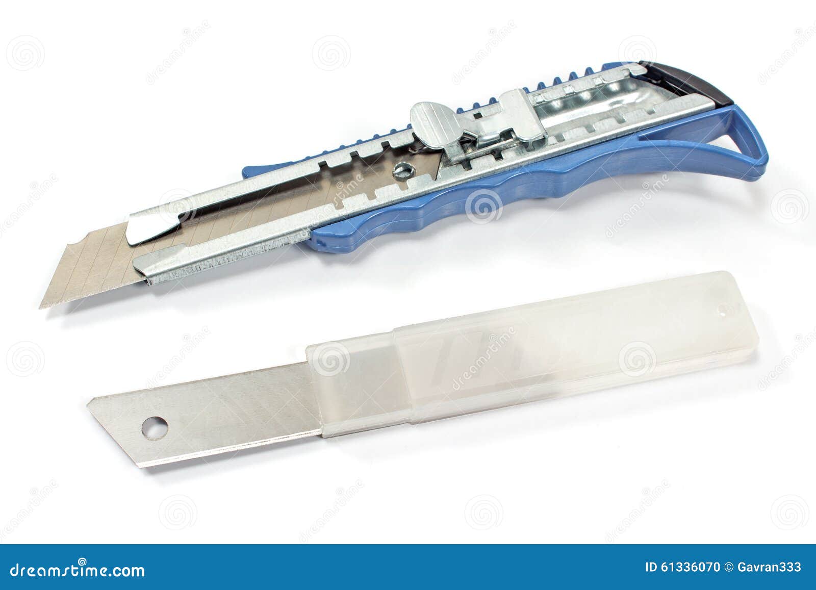 Office Paper Cutter Knife with Blades Stock Photo - Image of isolated ...